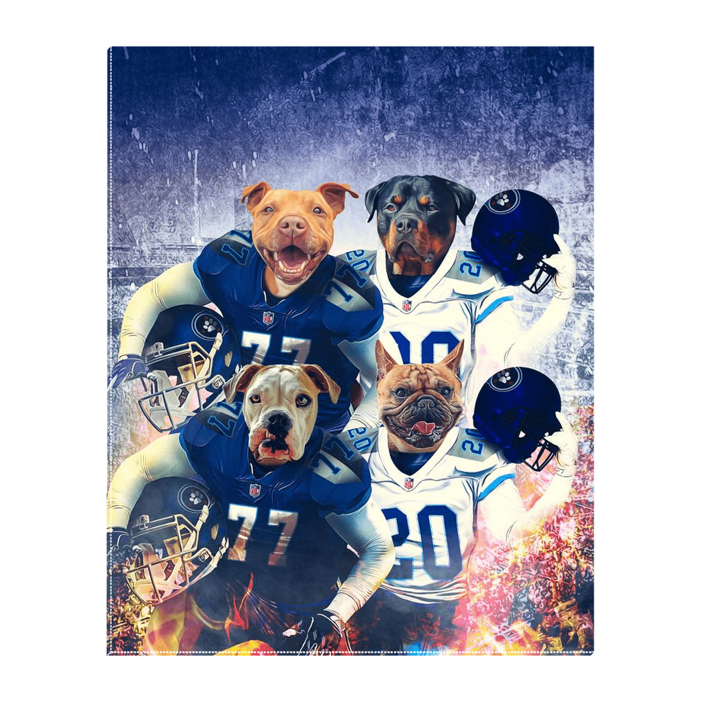 'Tennessee Doggos' Personalized 4 Pet Standing Canvas – doggovinci