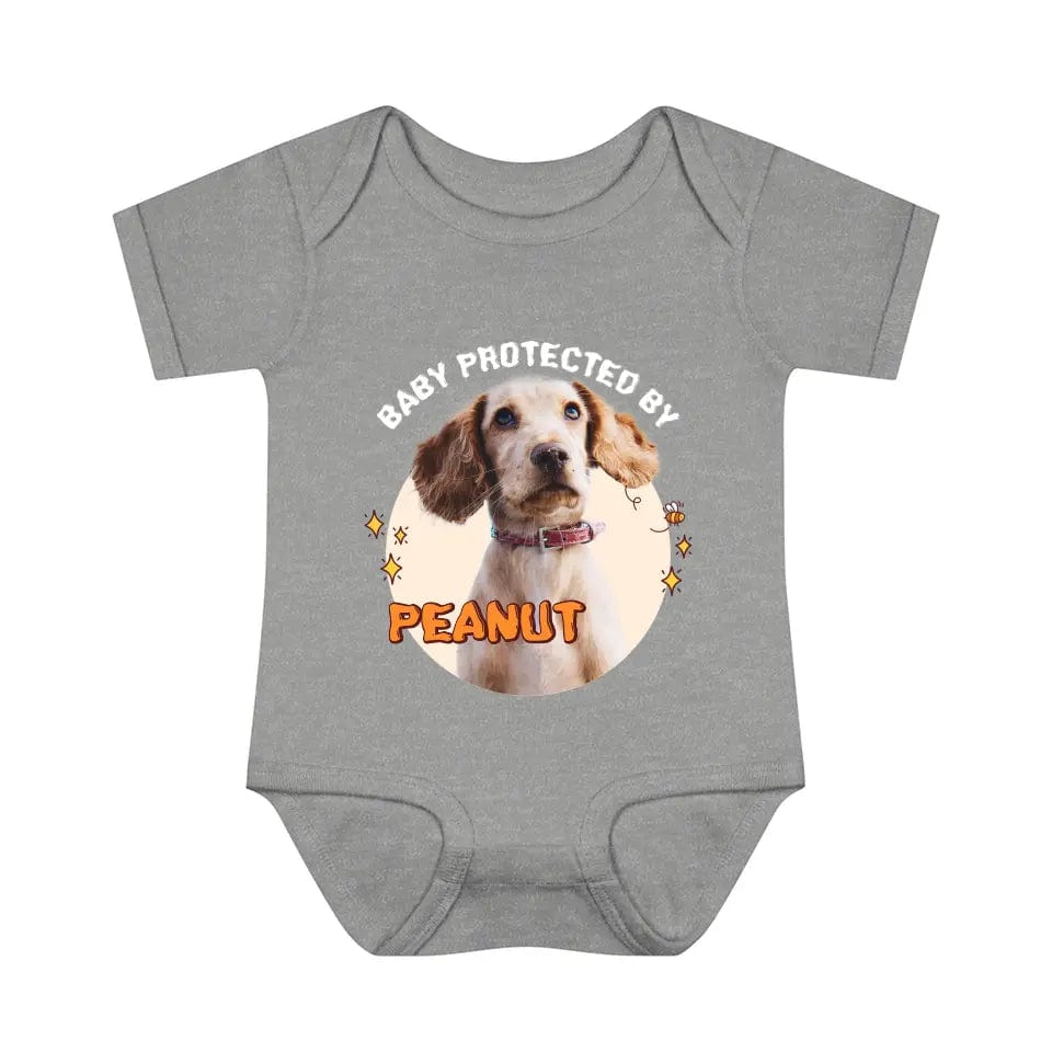 Live Customization: Baby Protected By Pet Onesie – doggovinci