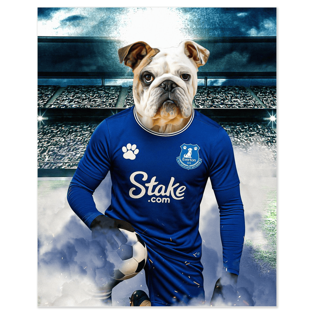 'Everton Doggos Football' Personalized Dog Poster – doggovinci