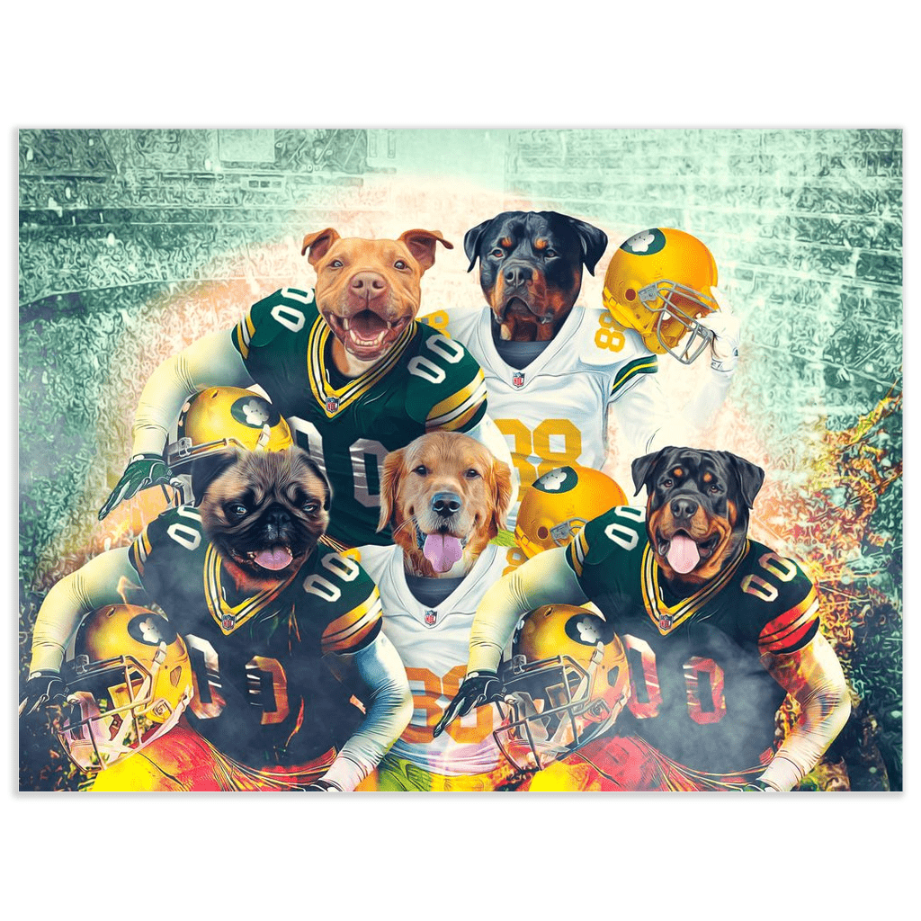 'Green Bay Doggos' Personalized 5 Pet Poster – doggovinci