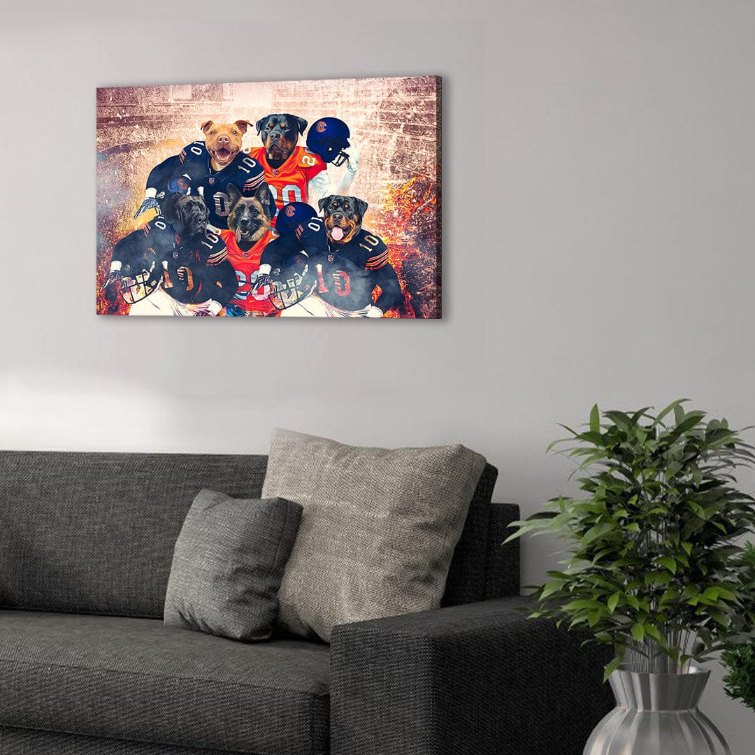 'Chicago Doggos' Personalized 5 Pet Canvas – doggovinci