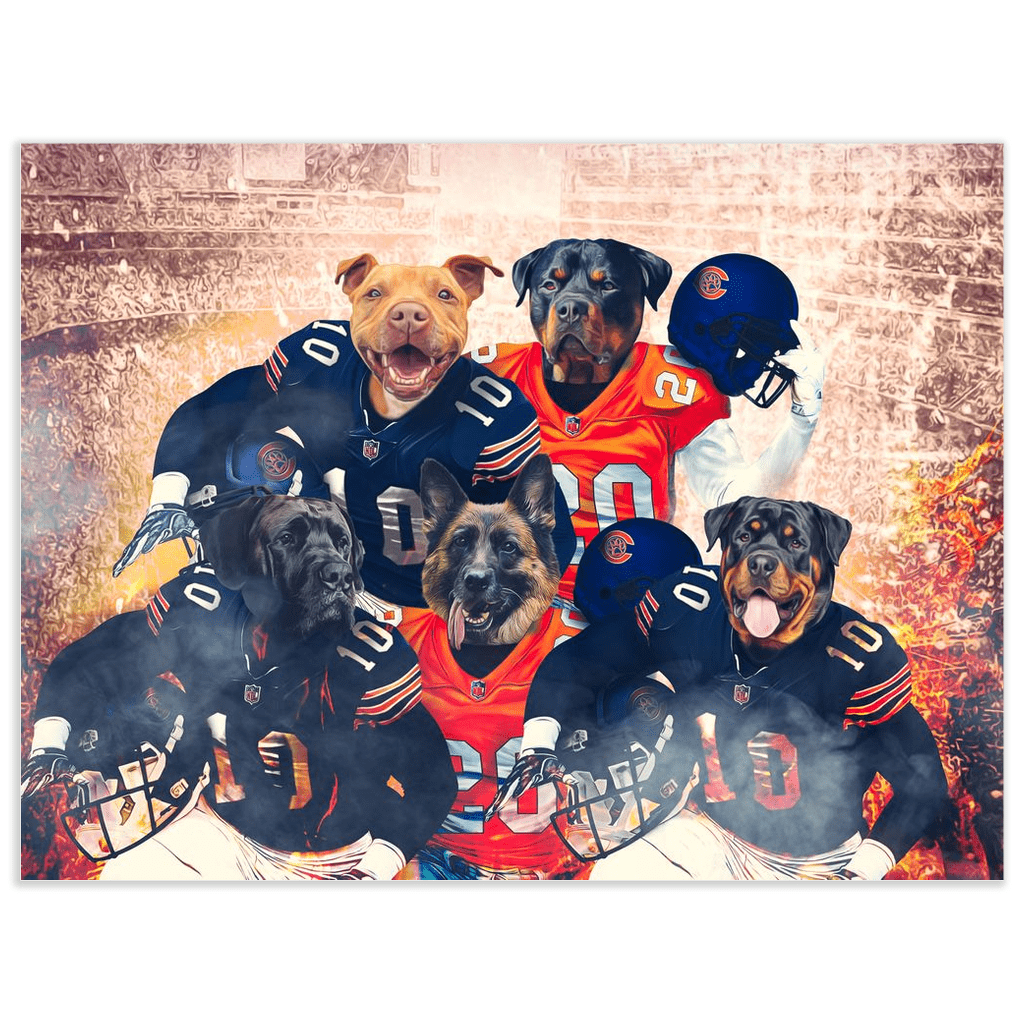 'Chicago Doggos' Personalized 5 Pet Poster – doggovinci