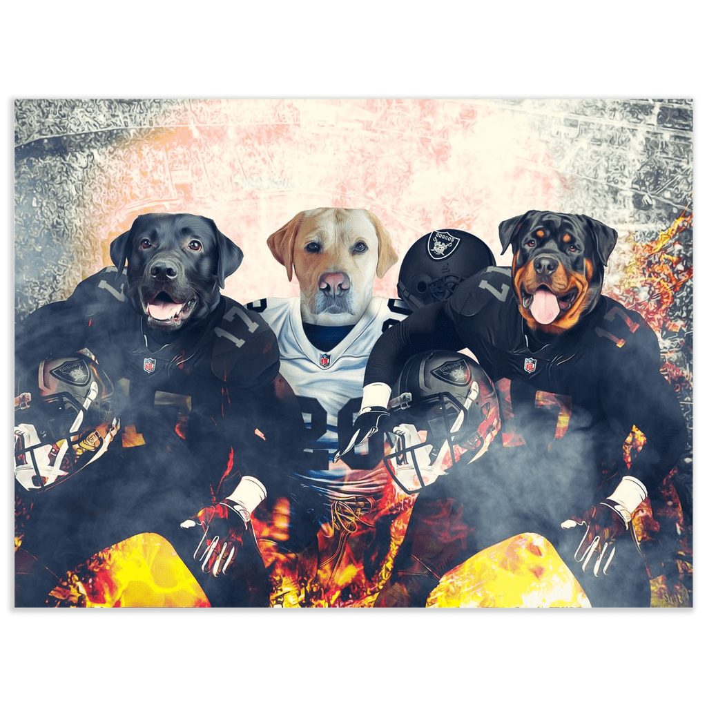 'Las Vegas Doggos' Personalized 3 Pet Poster – doggovinci