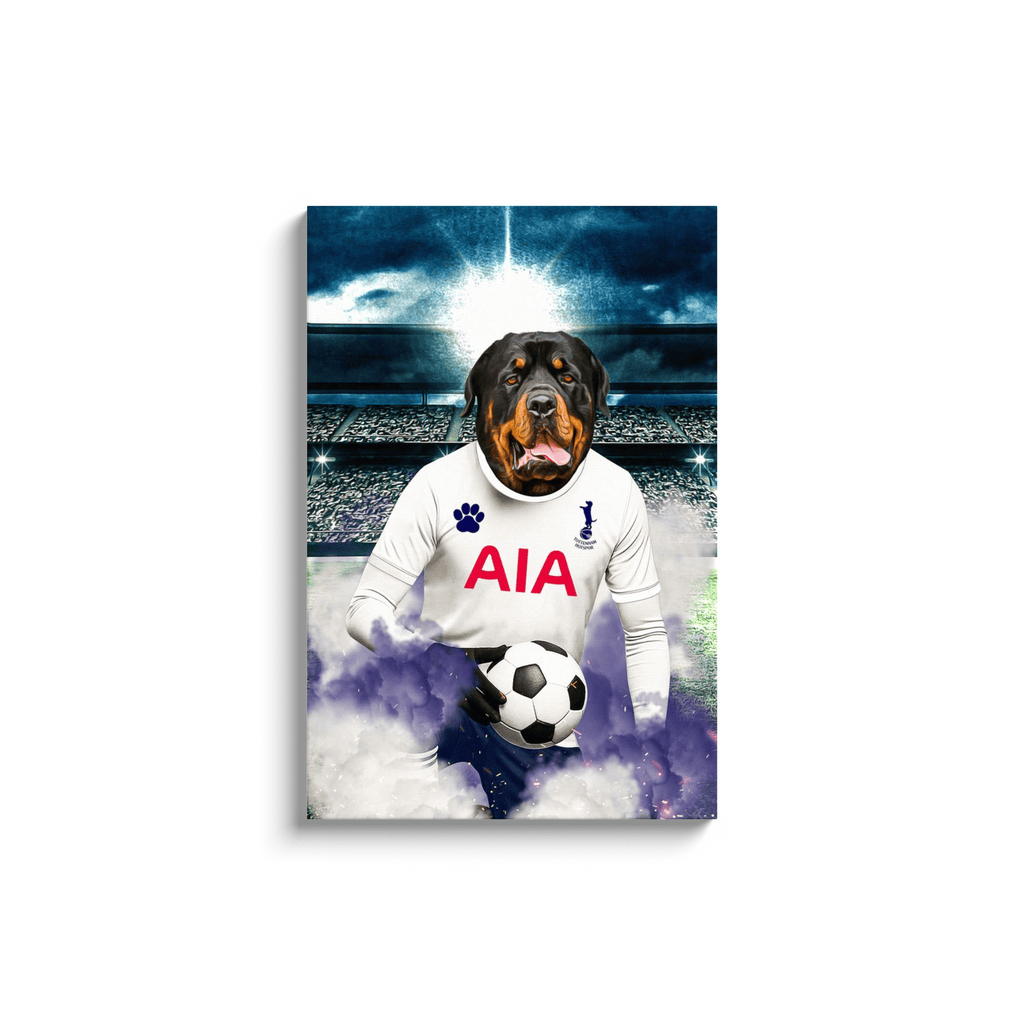 'Tottenham Doggos Football' Personalized Pet Canvas – doggovinci