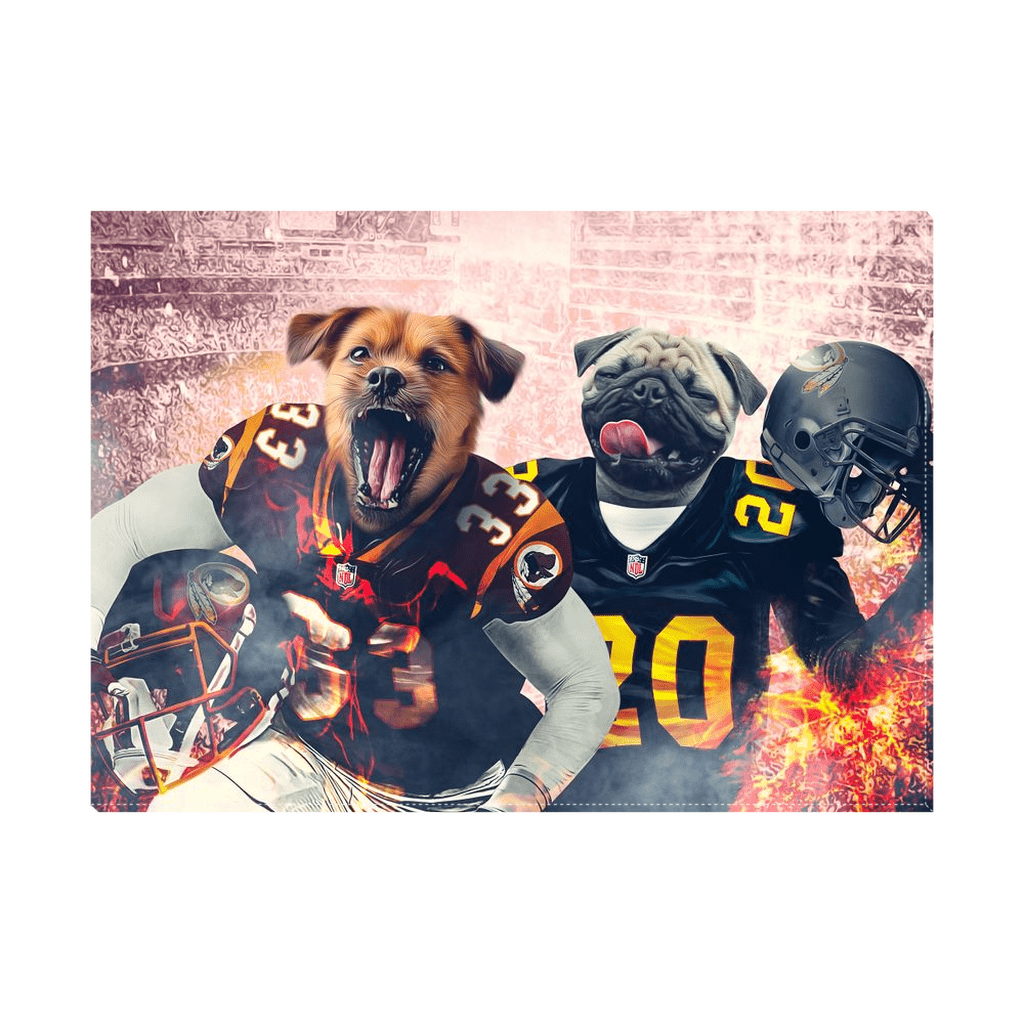 'Washington Doggos' Personalized 2 Pet Standing Canvas – doggovinci