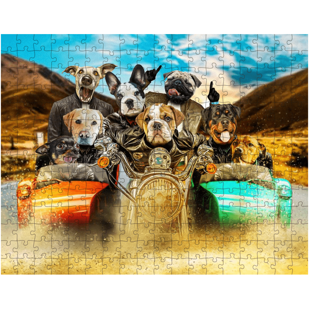 'Harley Wooferson' Personalized 8 Pet Puzzle – doggovinci