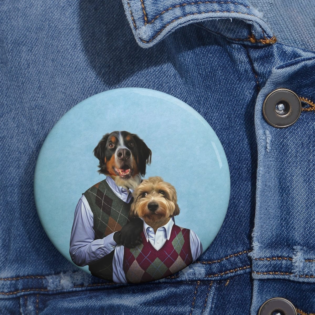 Step Doggo and Doggette Custom Pin 2 Pet – doggovinci