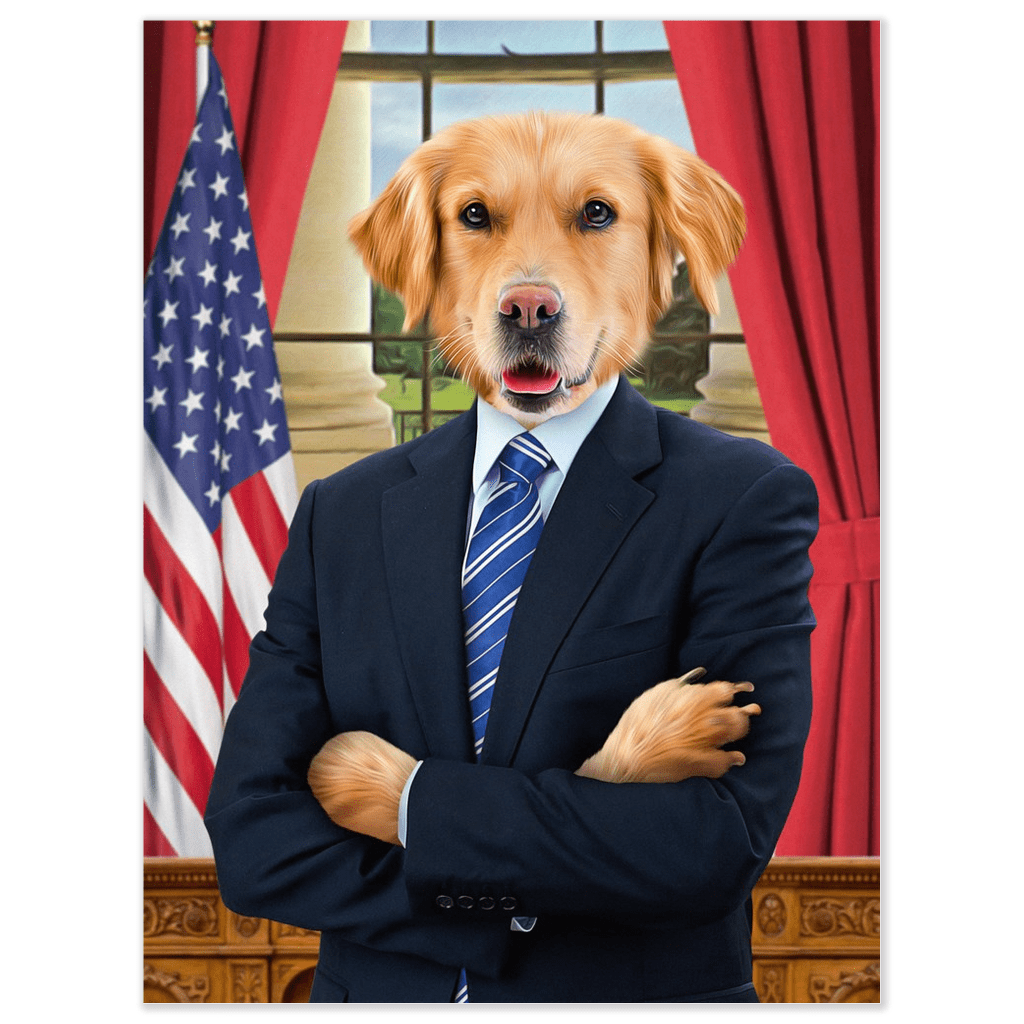 'The President' Personalized Pet Poster – doggovinci