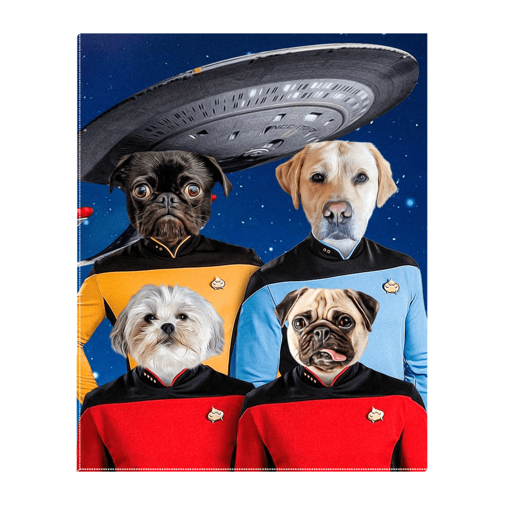'Doggo-Trek' Personalized 4 Pet Standing Canvas – doggovinci