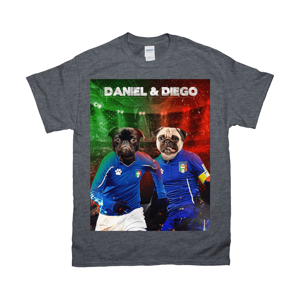 'Italy Doggos' Personalized 2 Pet T-Shirt – doggovinci