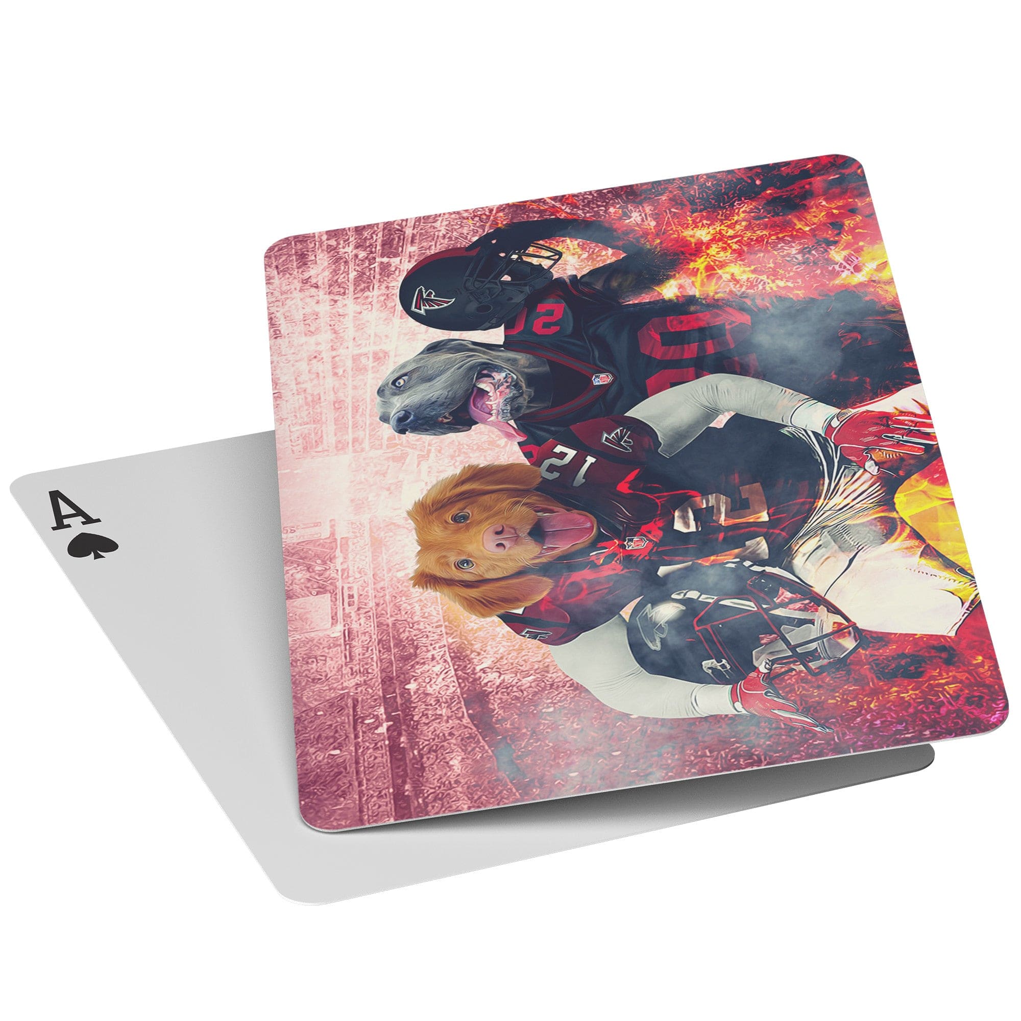'Atlanta Doggos' Personalized 2 Pet Playing Cards – doggovinci