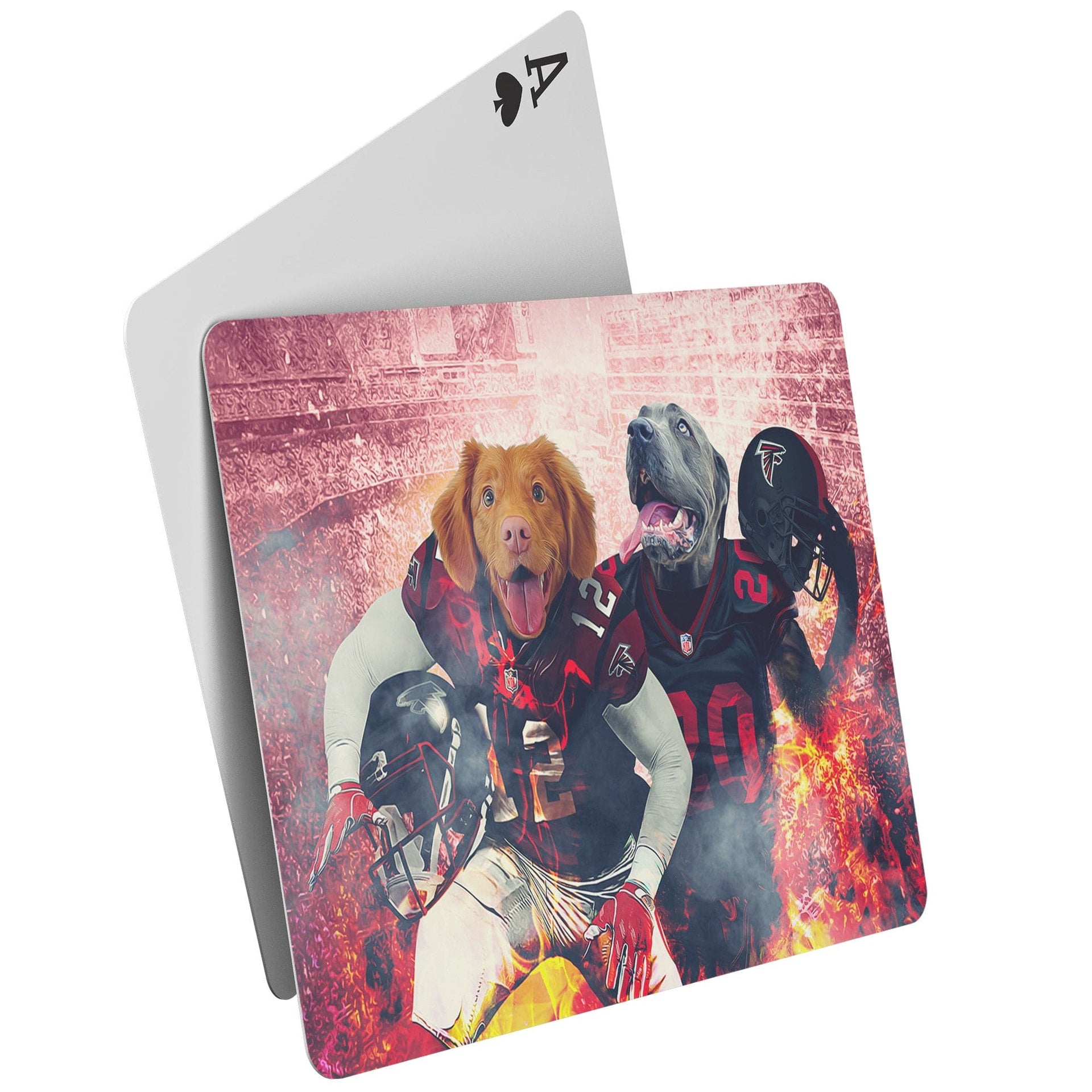 'Atlanta Doggos' Personalized 2 Pet Playing Cards – doggovinci