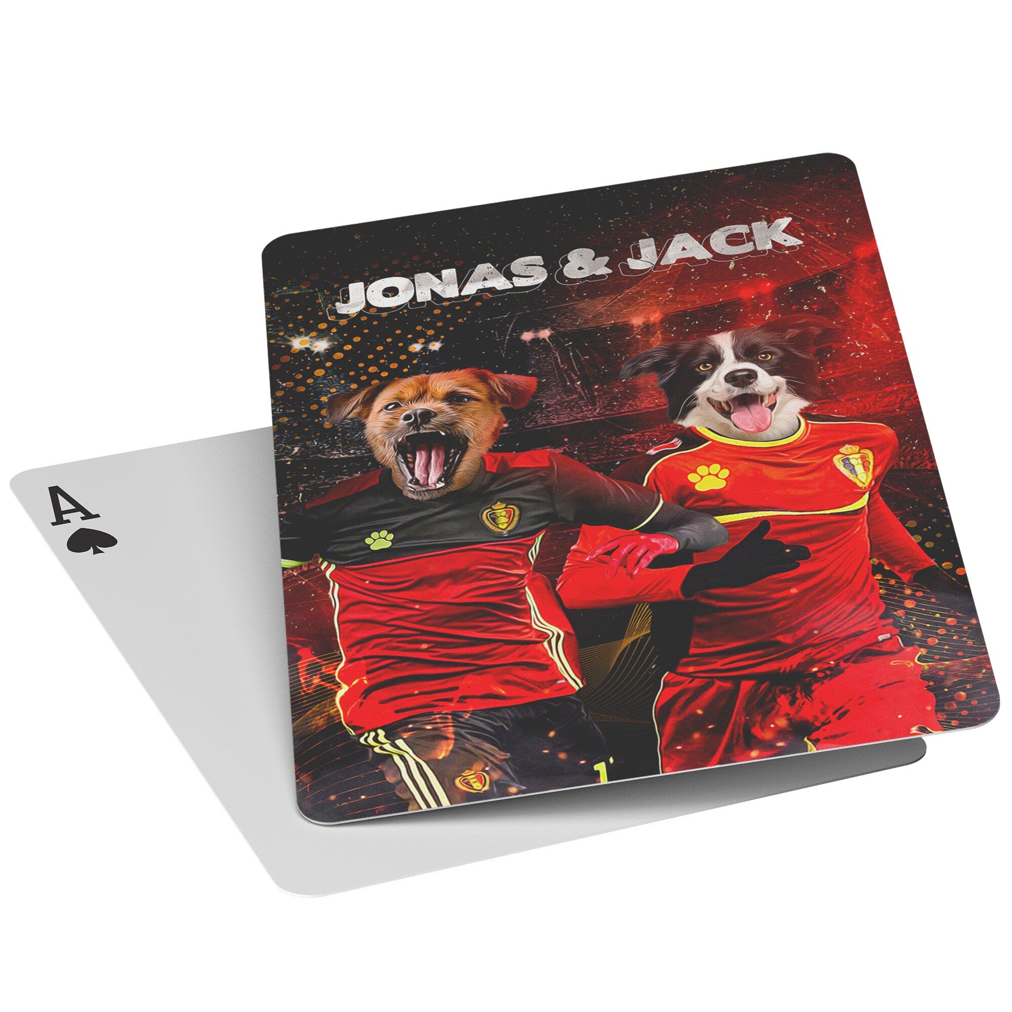 'Belgium Doggos' Personalized 2 Pet Playing Cards – doggovinci