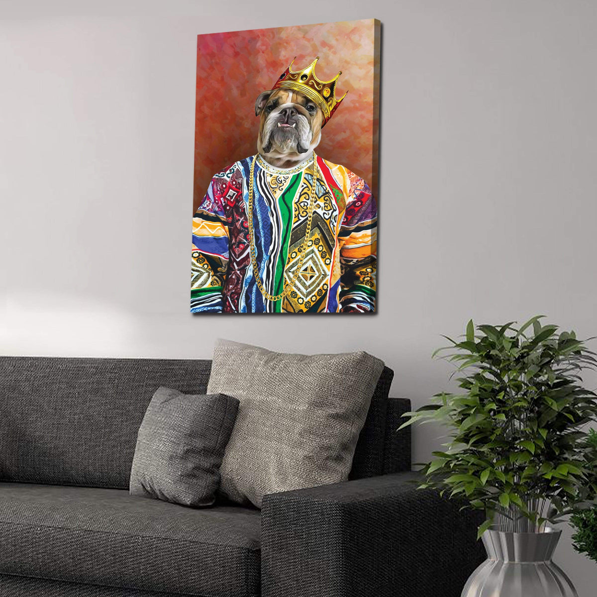 Personalized Pet Canvas – Notorious D.O.G Wall Art – doggovinci