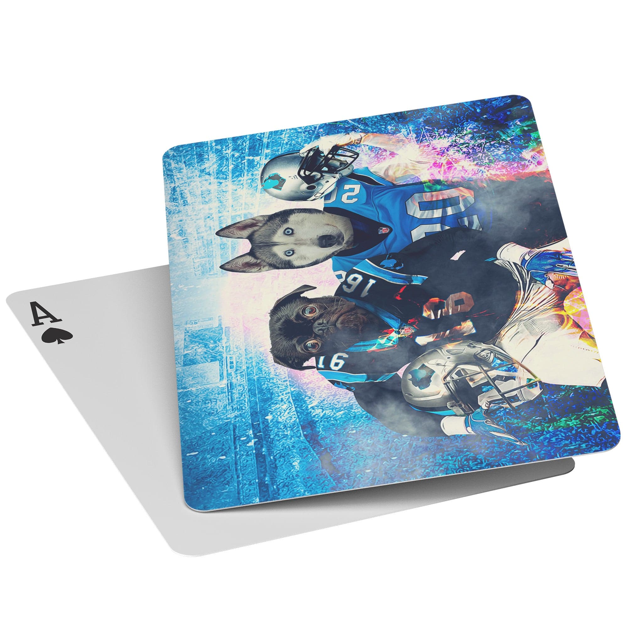 'Carolina Doggos' Personalized 2 Pet Playing Cards – doggovinci