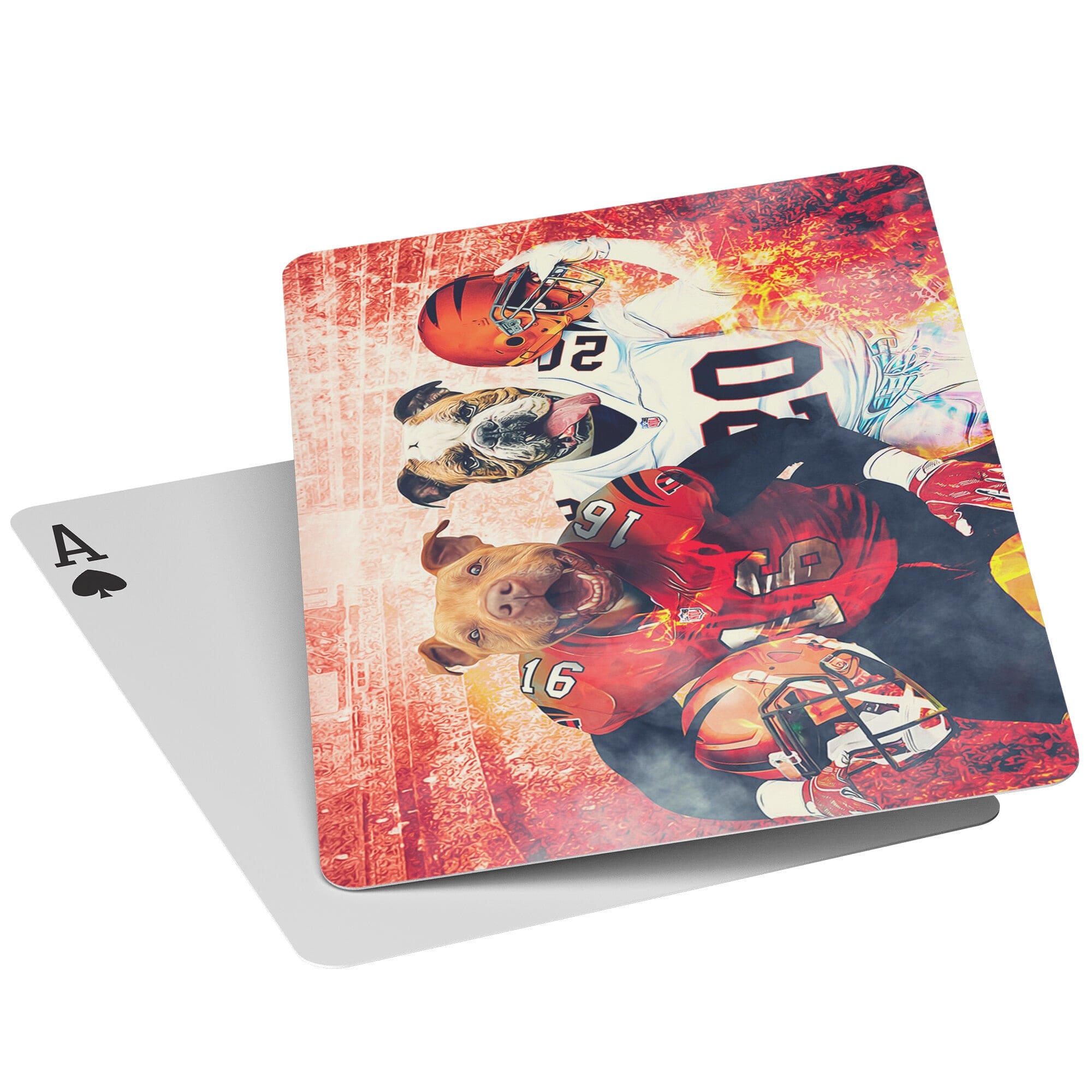 'Cincinnati Doggos' Personalized 2 Pet Playing Cards – doggovinci