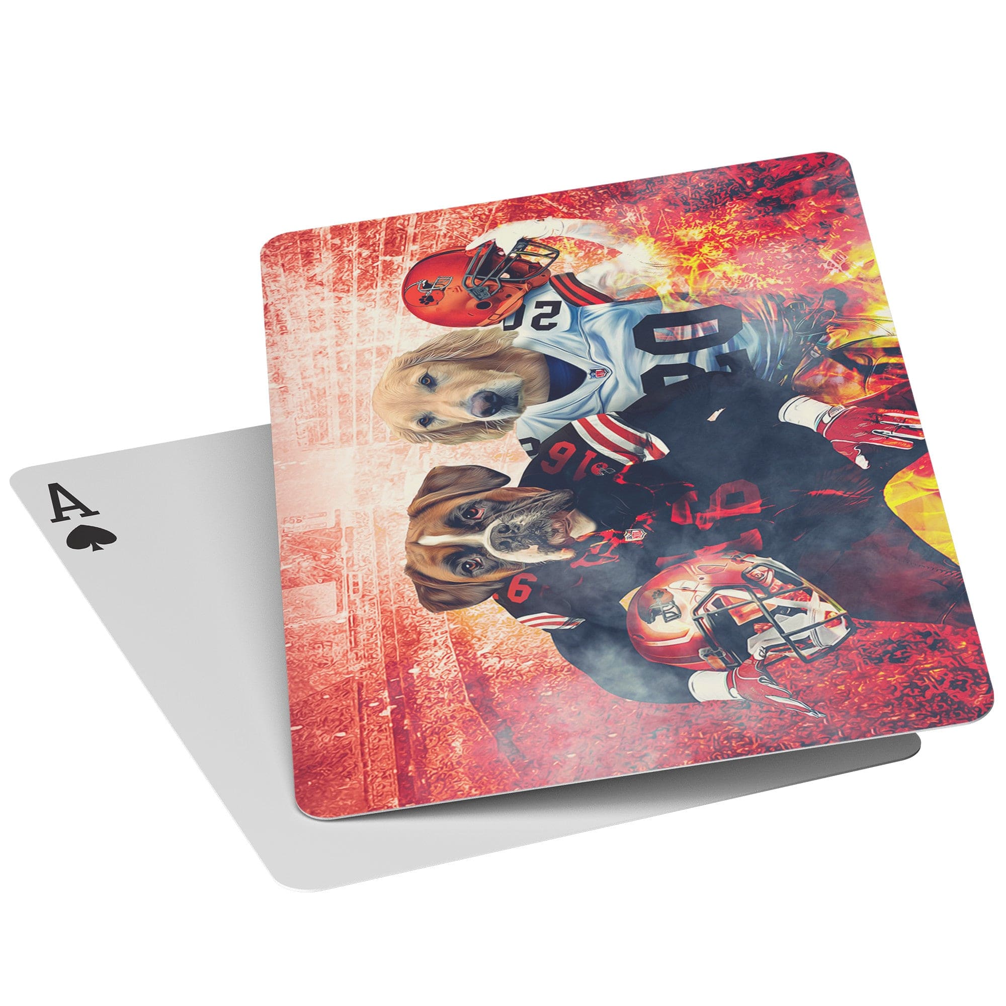 'Cleveland Doggos' Personalized 2 Pet Playing Cards – doggovinci