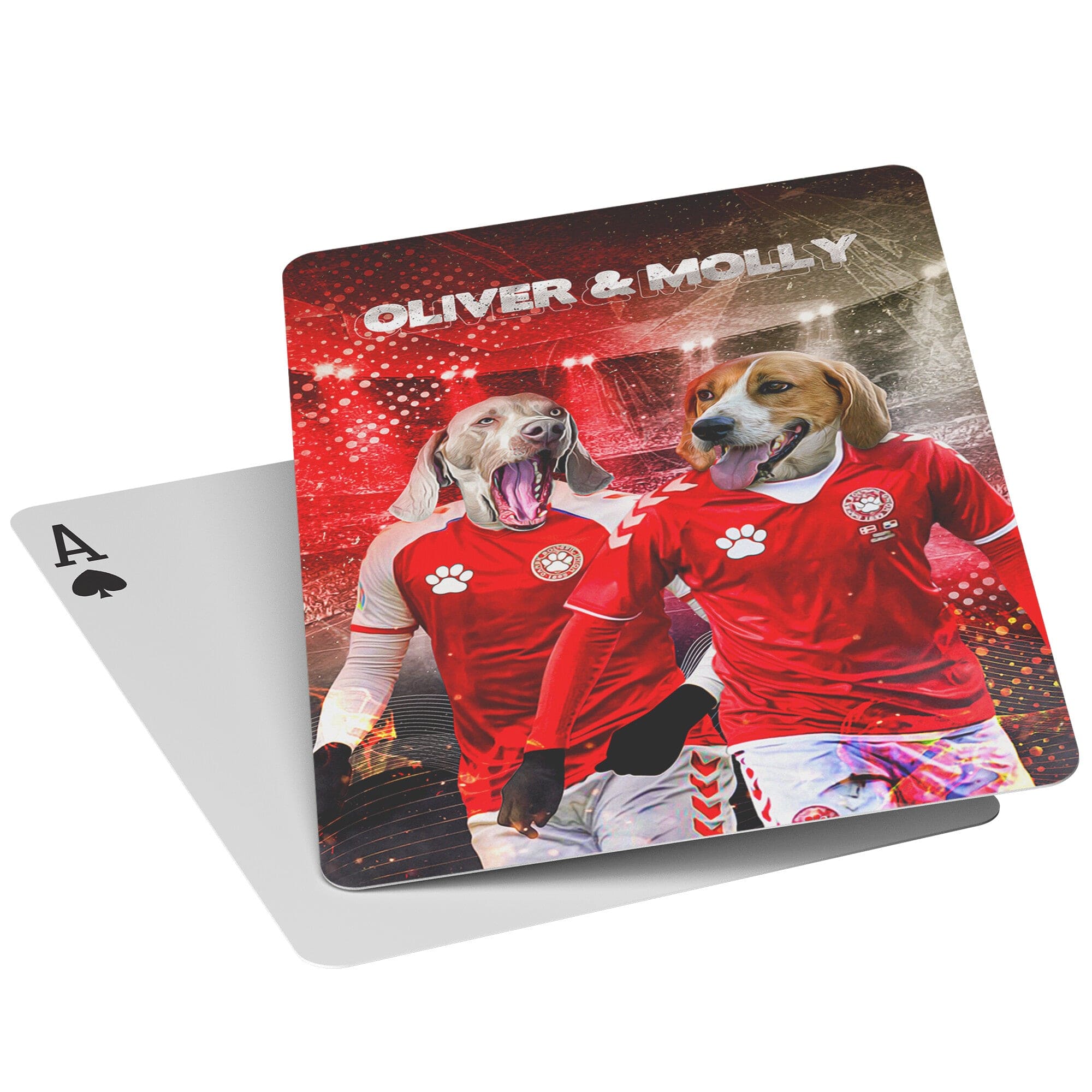 'Denmark Doggos' Personalized 2 Pet Playing Cards – doggovinci