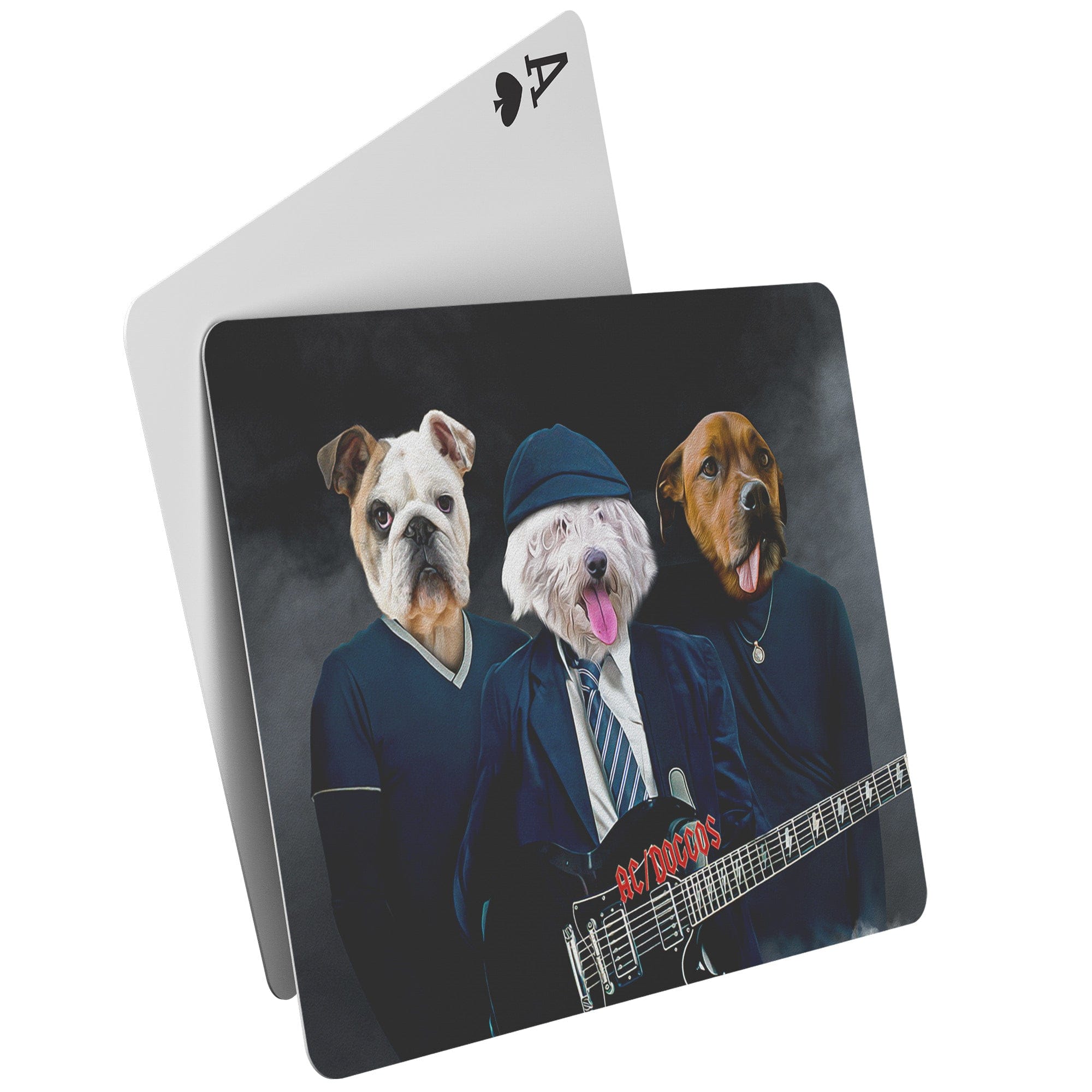 'AC/Doggos' Personalized 3 Pet Playing Cards – doggovinci