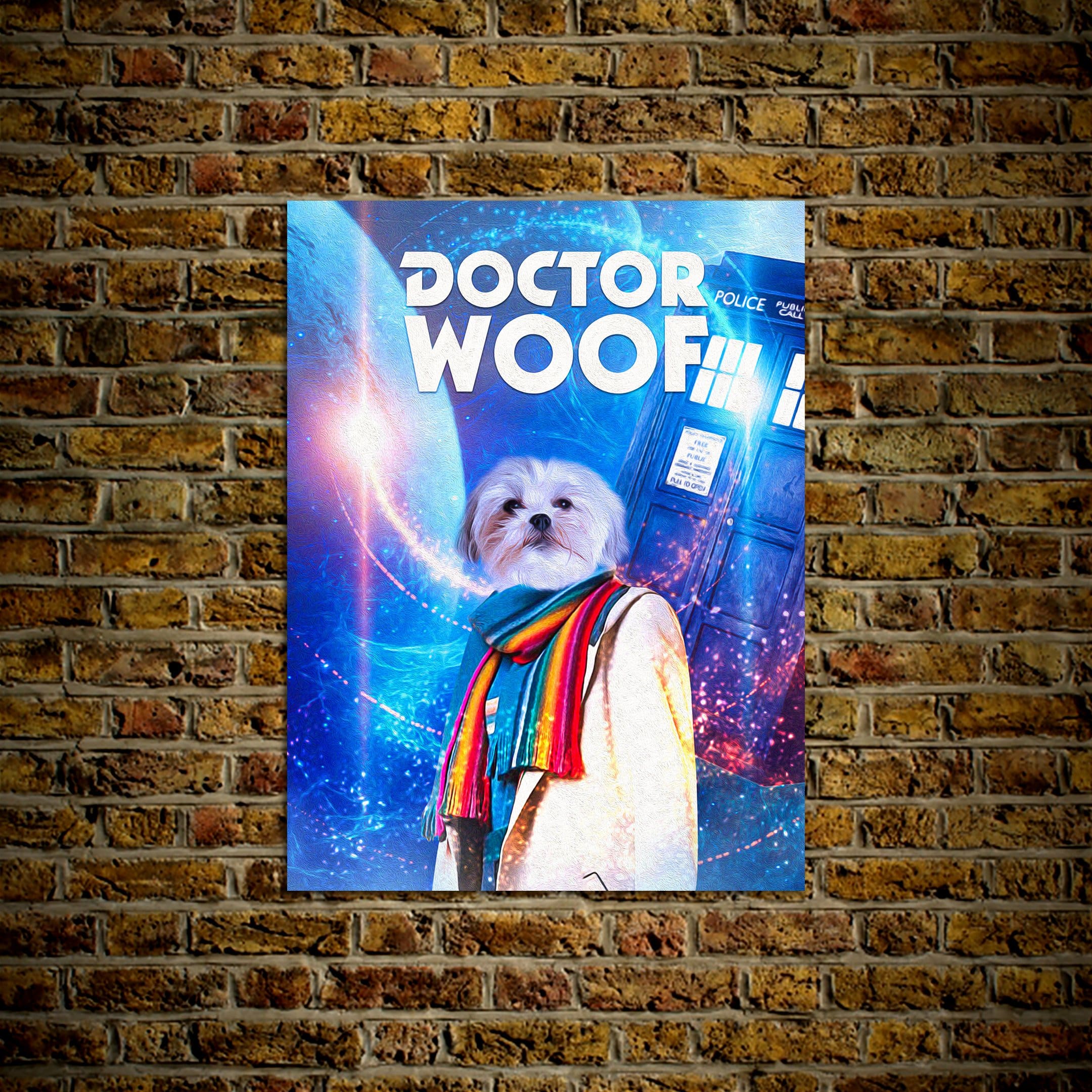 'Dr. Woof (Female)' Personalized Pet Poster – doggovinci