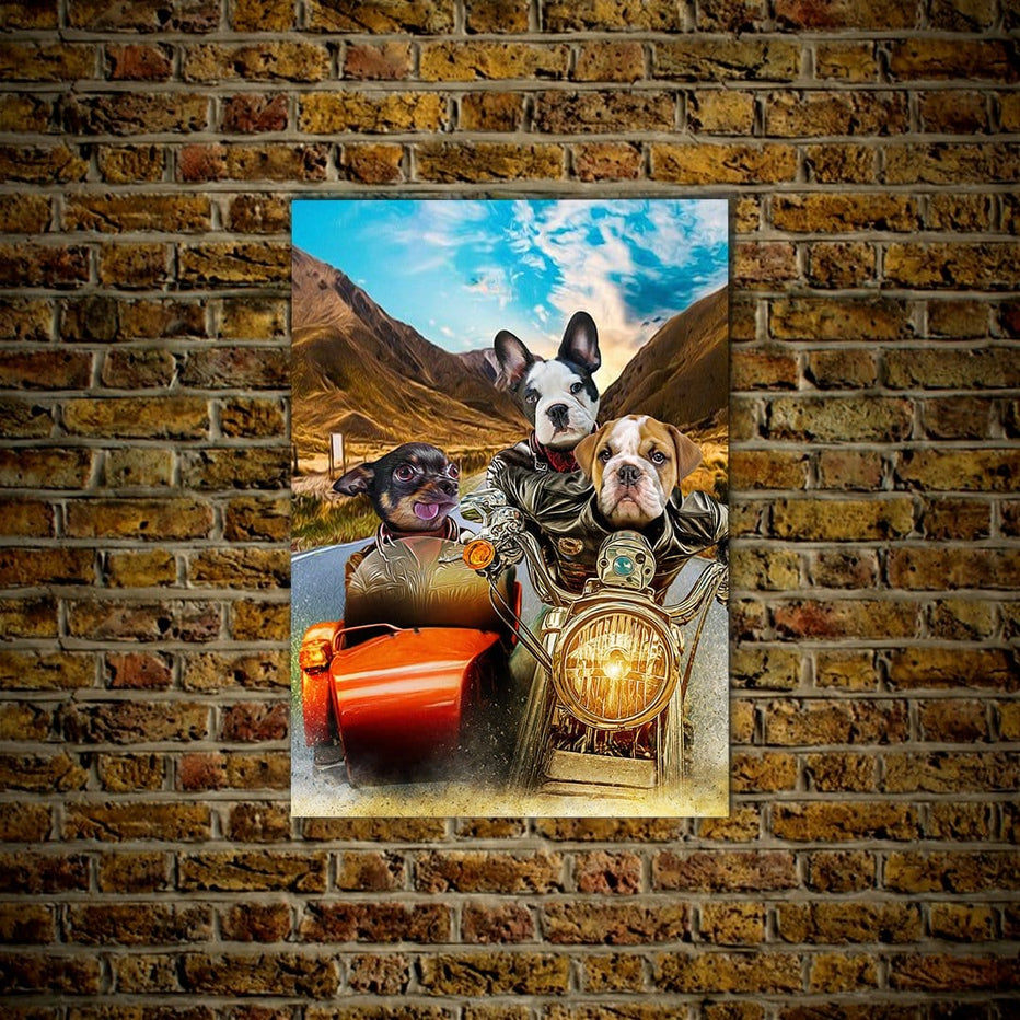 'Harley Wooferson' Personalized 3 Pet Poster – doggovinci