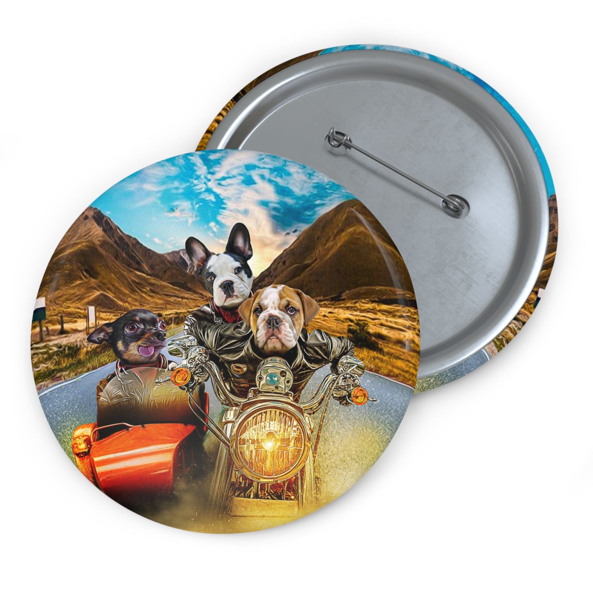 Harley Wooferson Custom Pin (1 - 5 Pets) – doggovinci