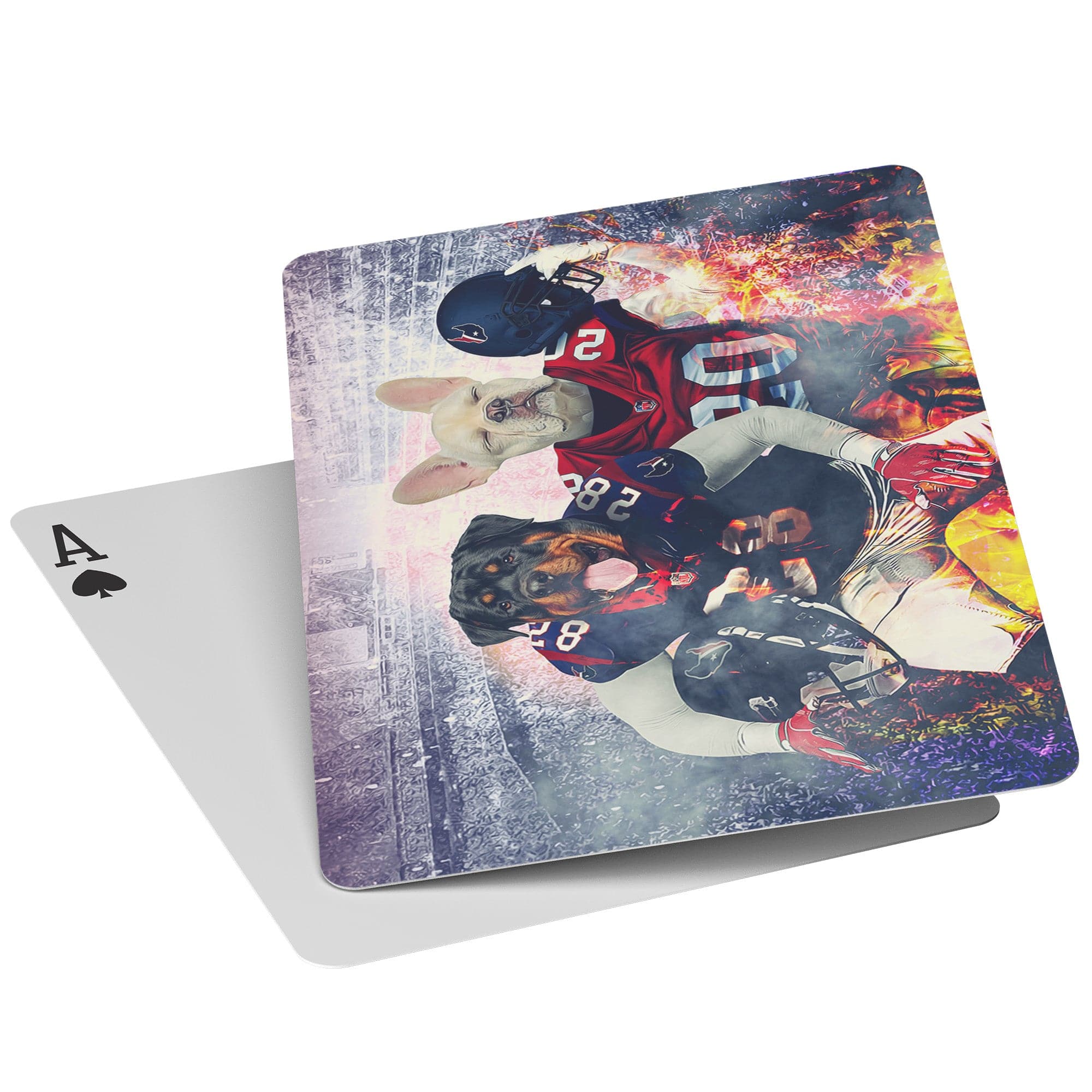 'Houston Doggos' Personalized 2 Pet Playing Cards – doggovinci
