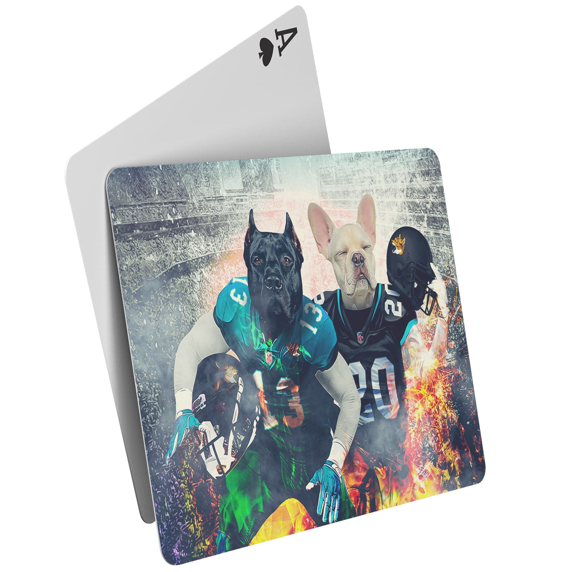 'Jacksonville Doggos' Personalized 2 Pet Playing Cards – doggovinci