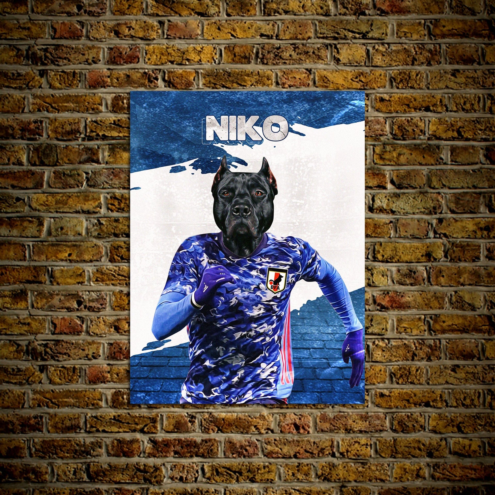 'Japan Doggos Soccer' Personalized Pet Poster – doggovinci