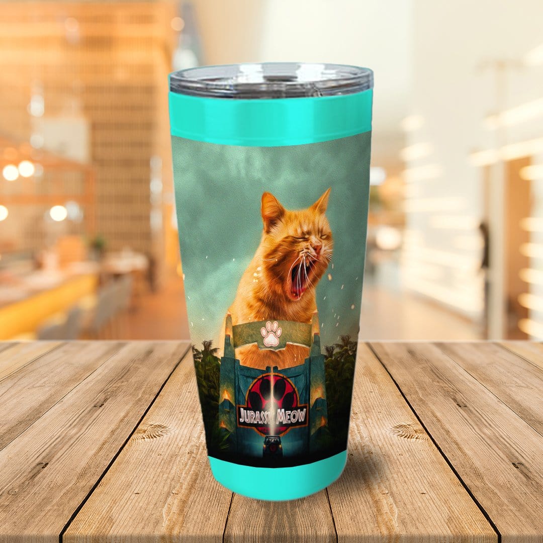 'Jurassic Meow' Personalized Tumbler – doggovinci