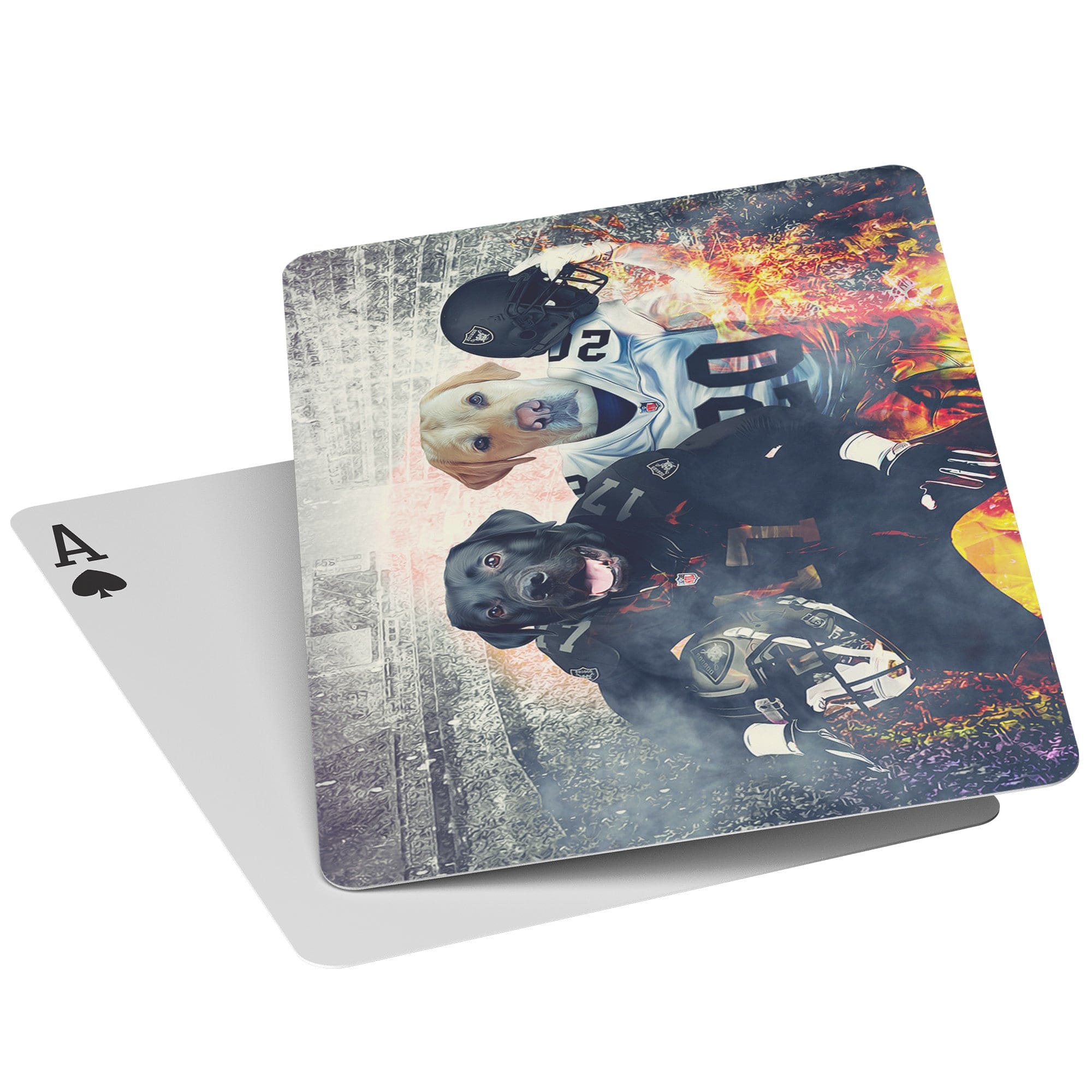 'Las Vegas Doggos' Personalized 2 Pet Playing Cards – doggovinci