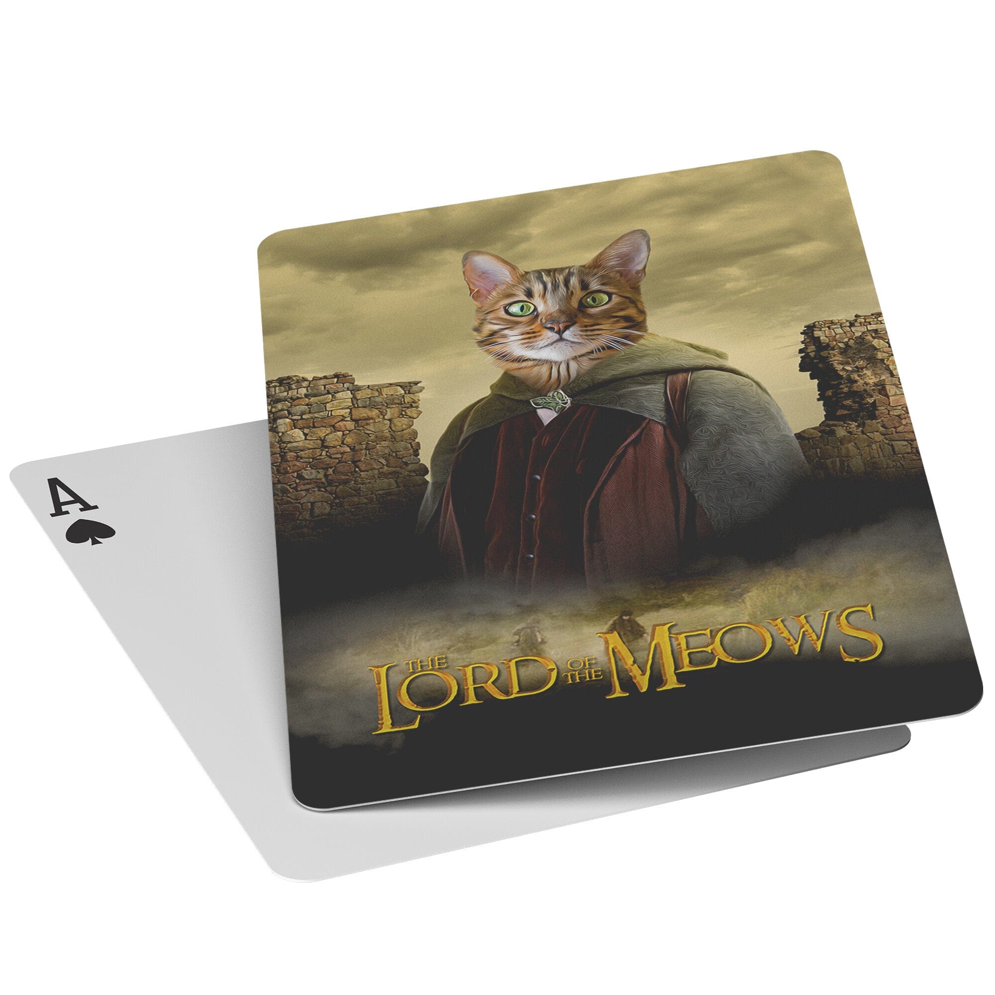 'Lord Of the Meows' Personalized Pet Playing Cards – doggovinci