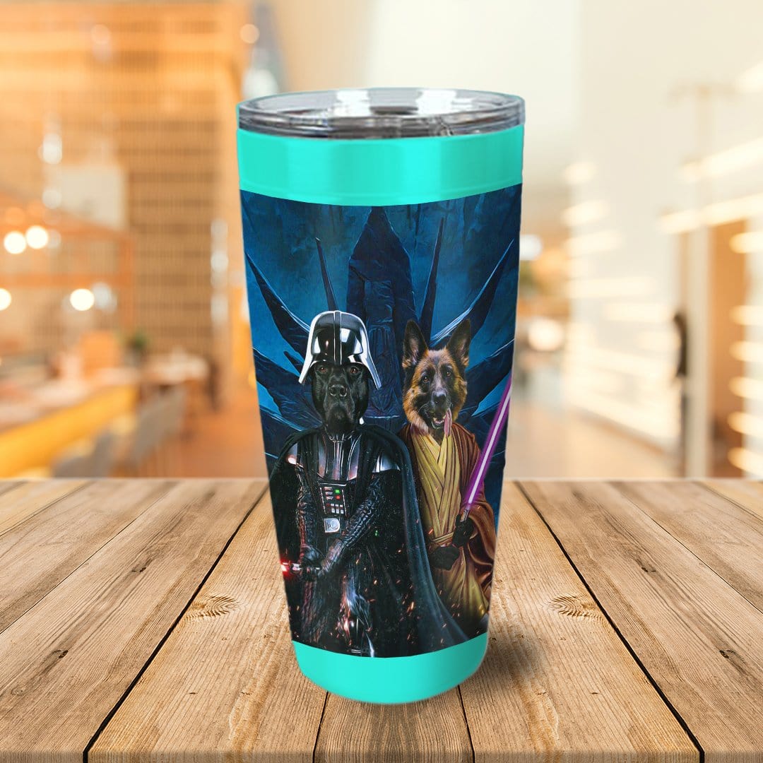 'Darth Woofer & Jedi-Doggo' Personalized 2 Pet Tumbler – doggovinci