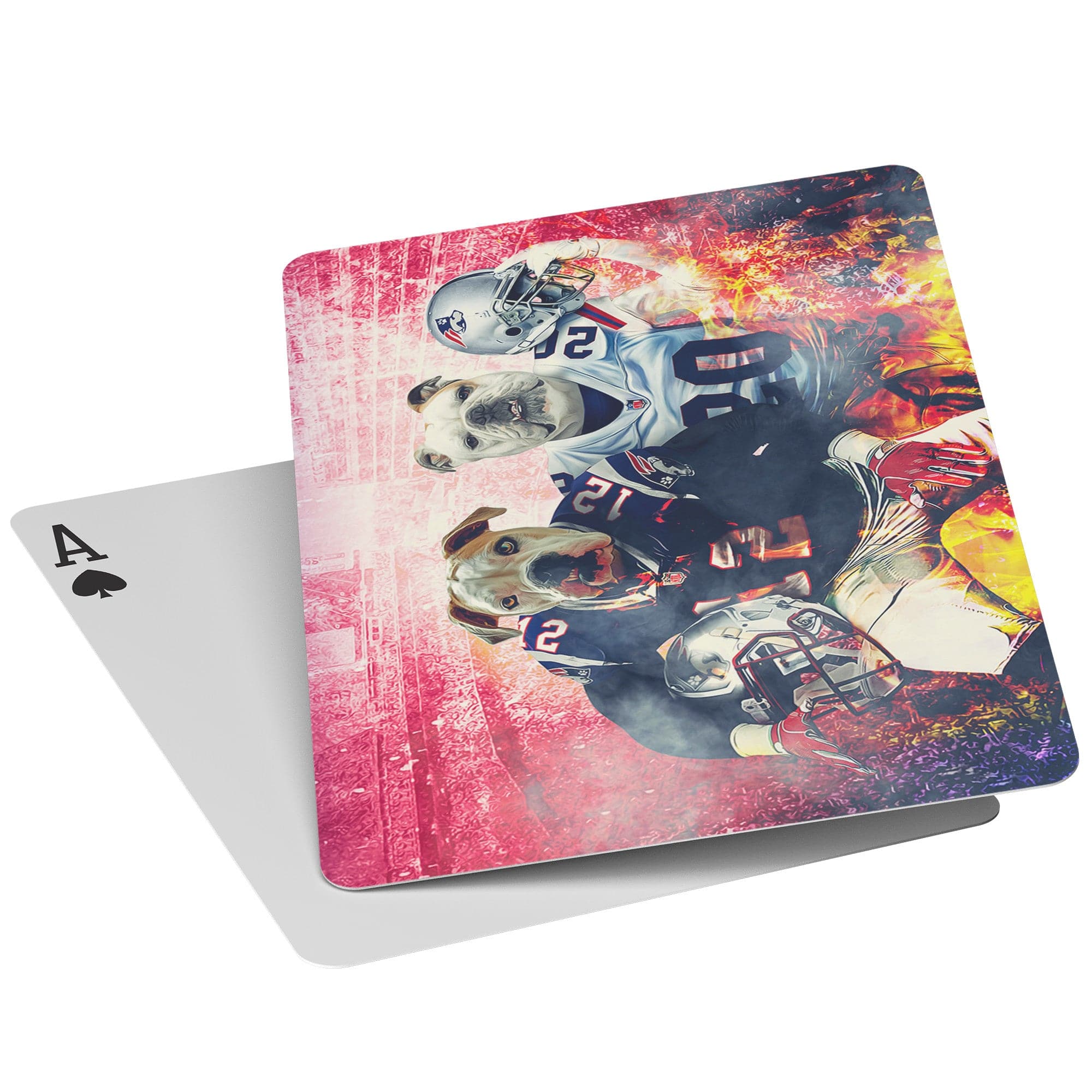 'New England Doggos' Personalized 2 Pet Playing Cards – doggovinci