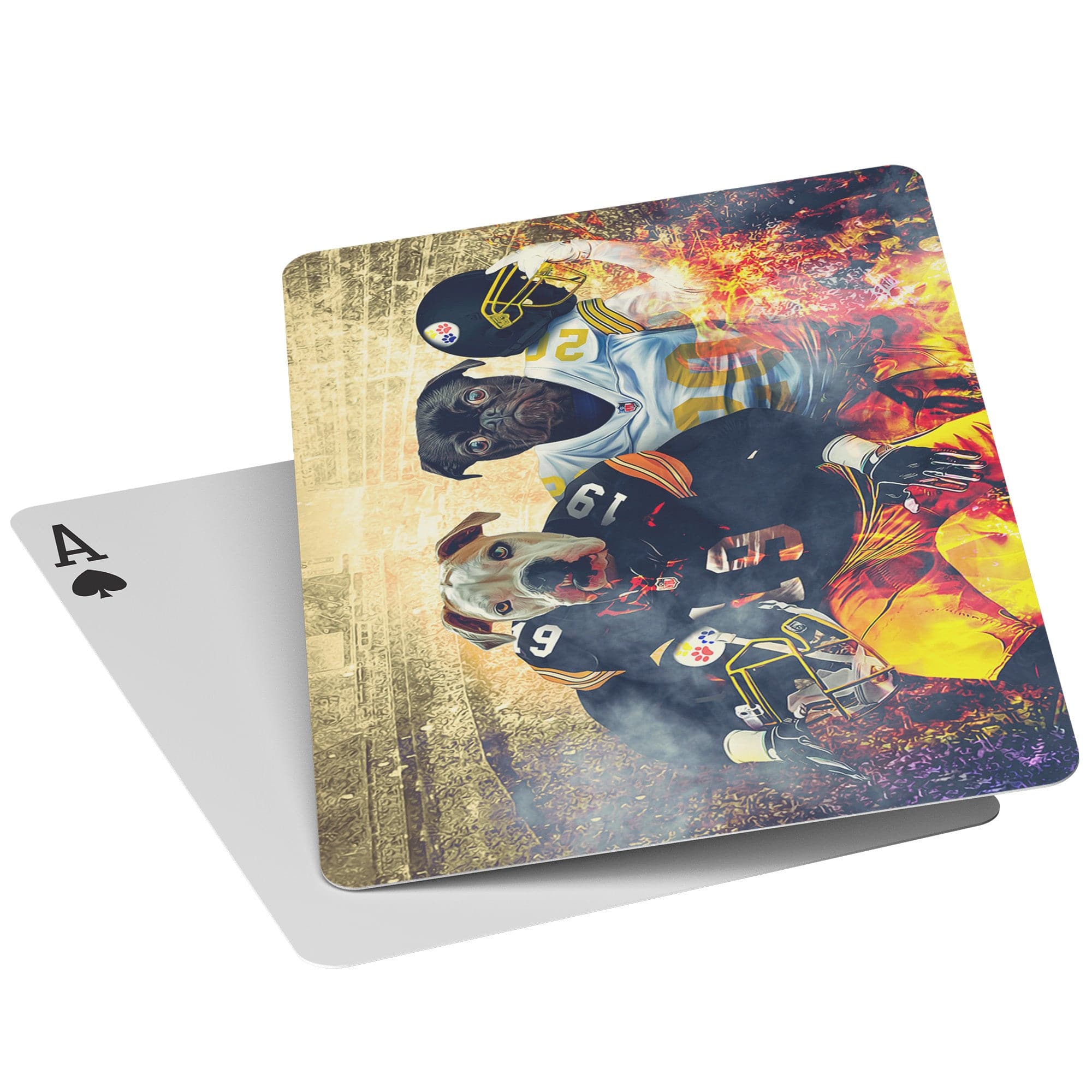 'Pittsburgh Doggos' Personalized 2 Pet Playing Cards – doggovinci
