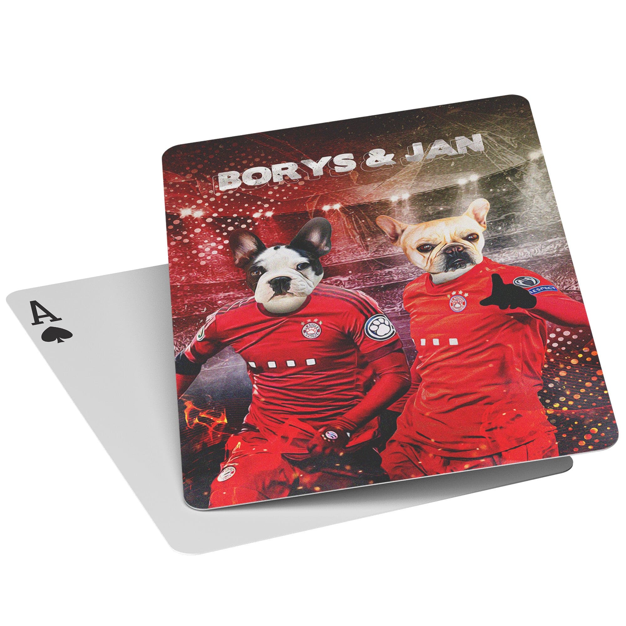 'Poland Doggos' Personalized 2 Pet Playing Cards – doggovinci