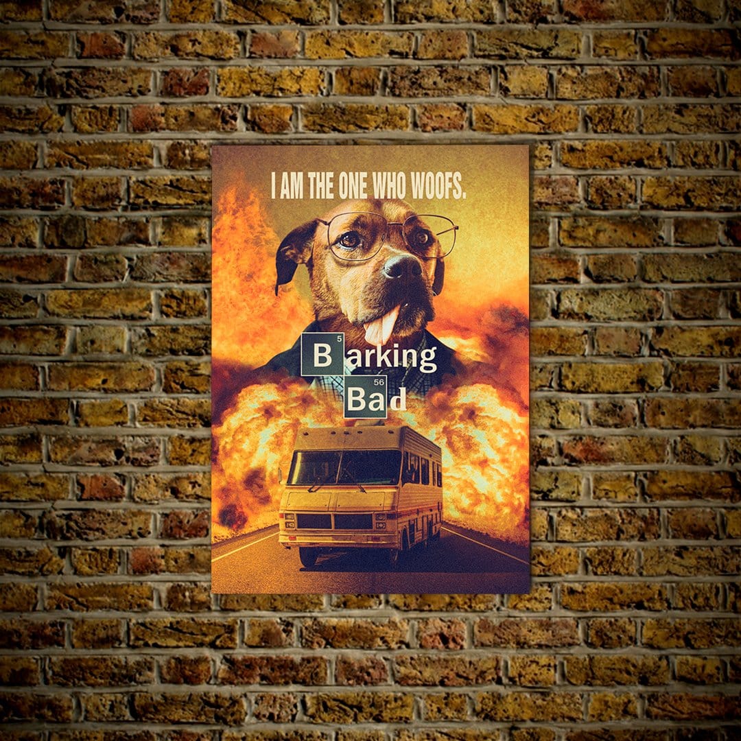 Barking Bad: Personalized Dog Poster – doggovinci