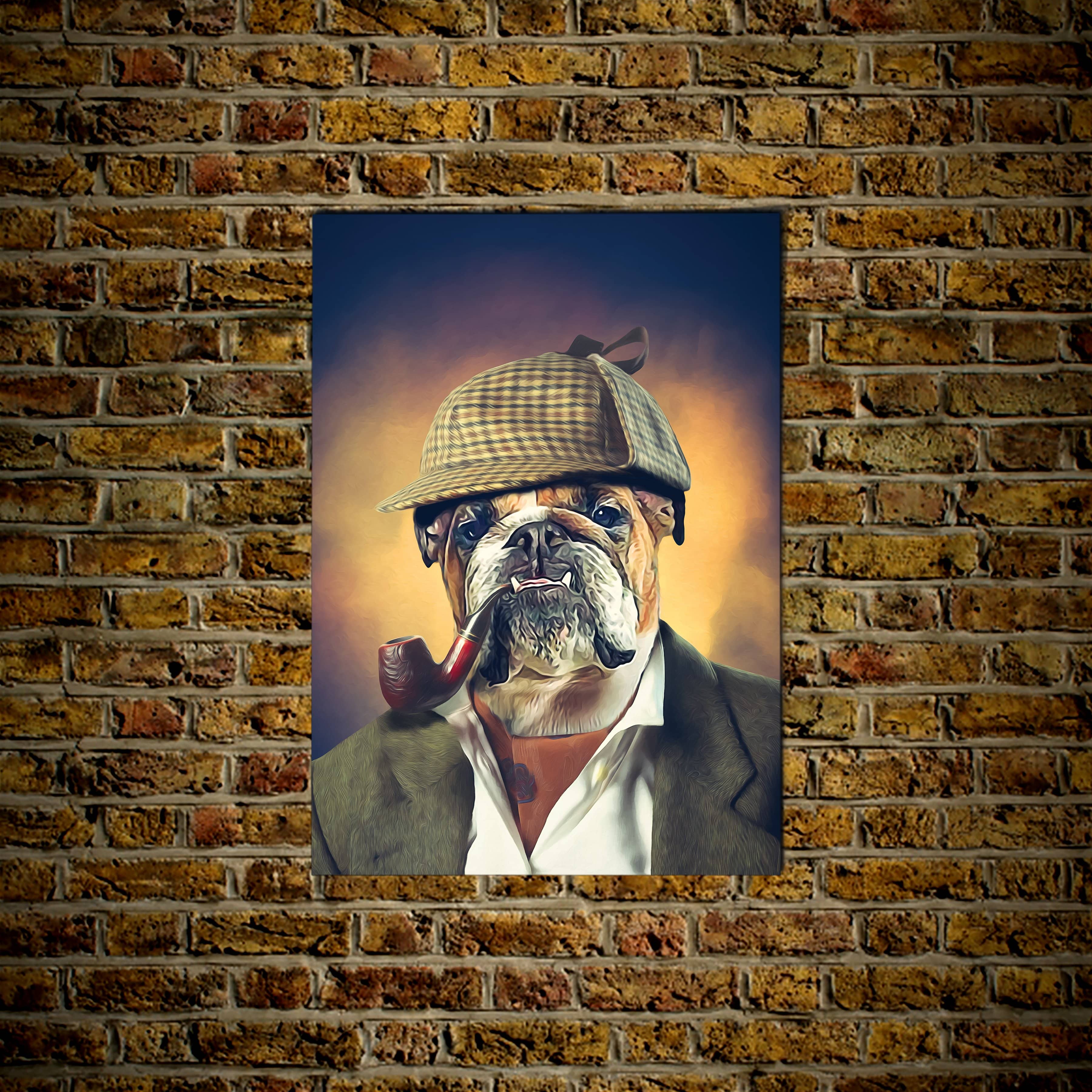 Sherlock Doggo: Personalized Dog Poster – doggovinci