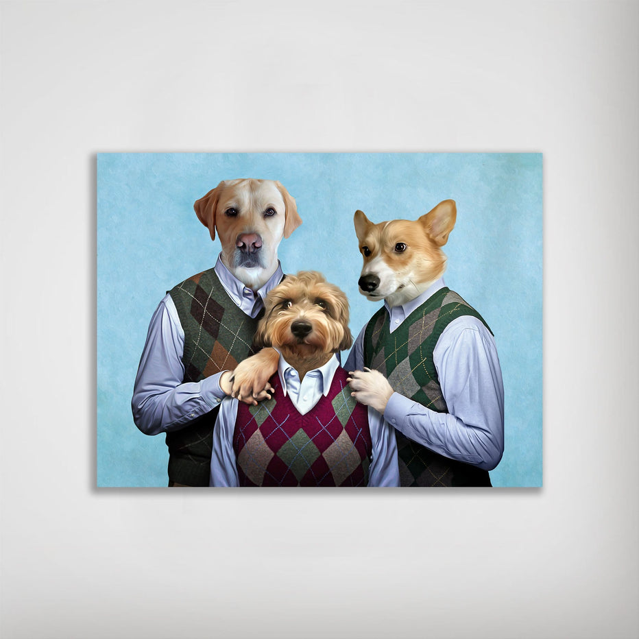 'Step Doggos & Doggette' Personalized 3 Pet Poster – doggovinci