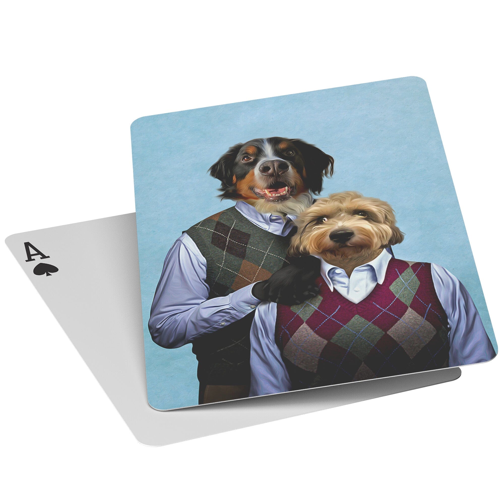 'Step Doggo and Doggette' Personalized Pet Playing Cards – doggovinci