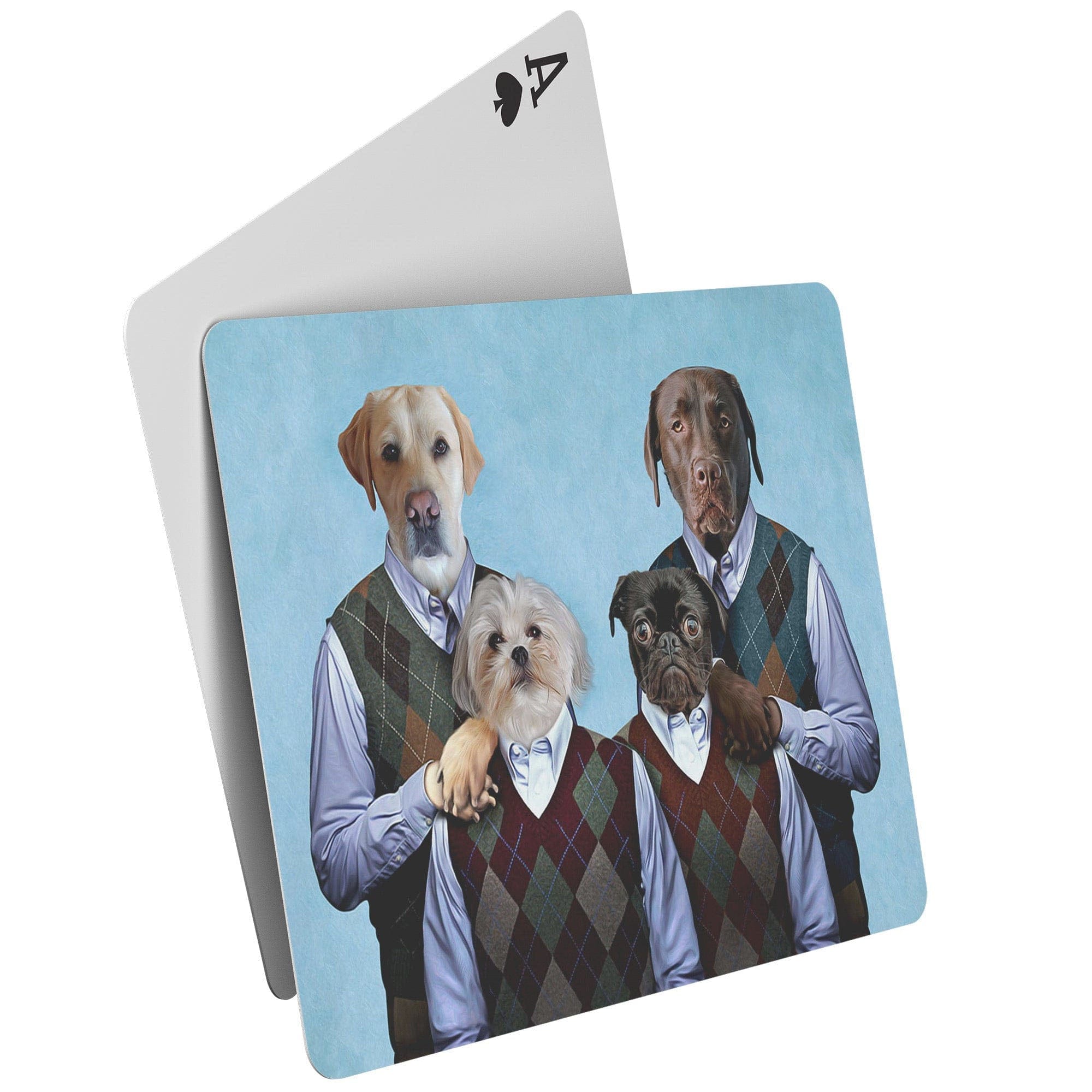 'Step Doggos' Personalized 4 Pet Playing Cards – doggovinci