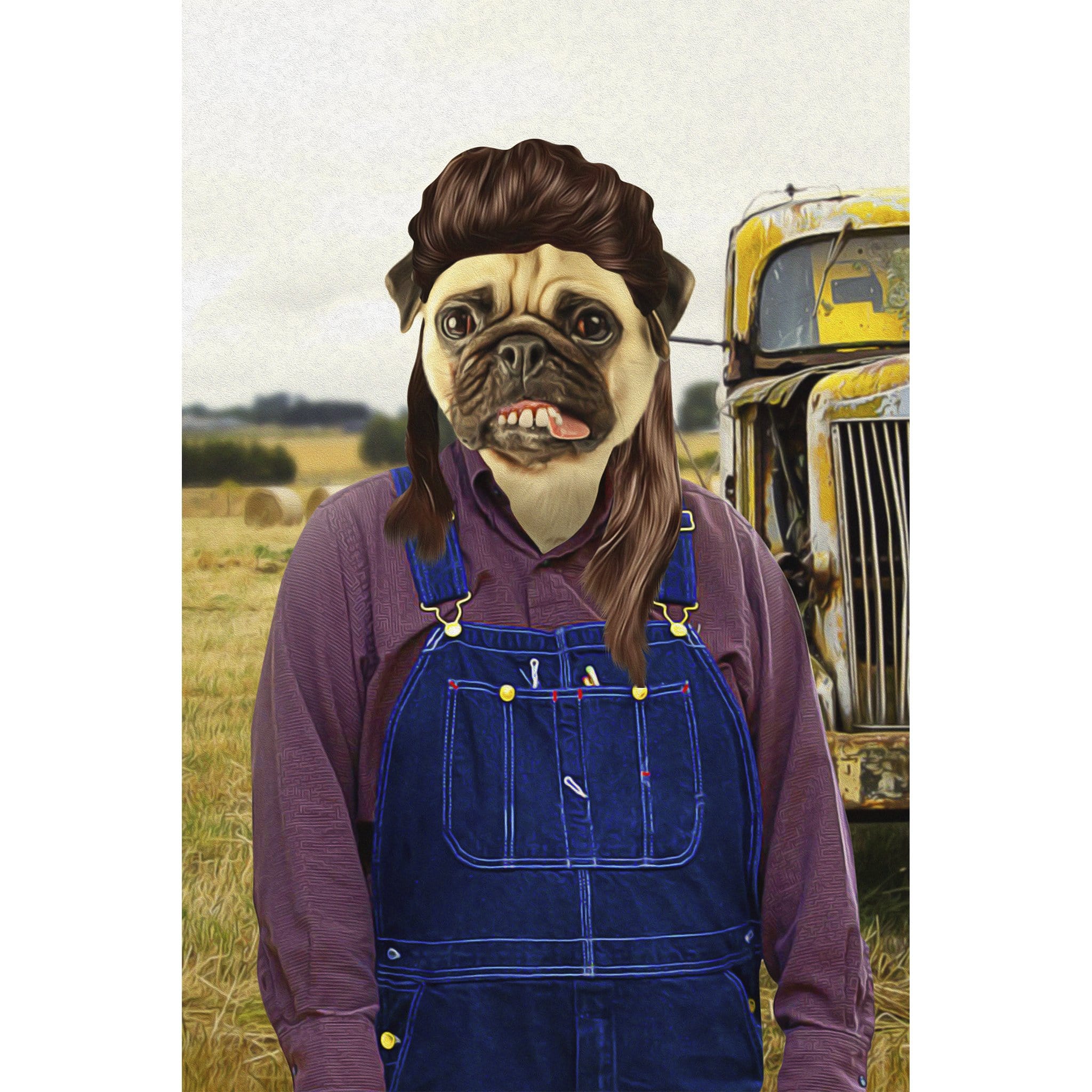 'The Hillbilly' Digital Portrait – doggovinci