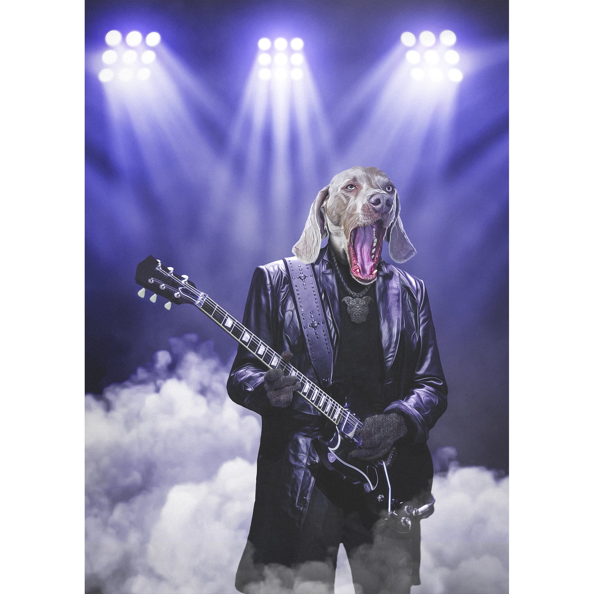 'The Rocker' Digital Portrait – doggovinci