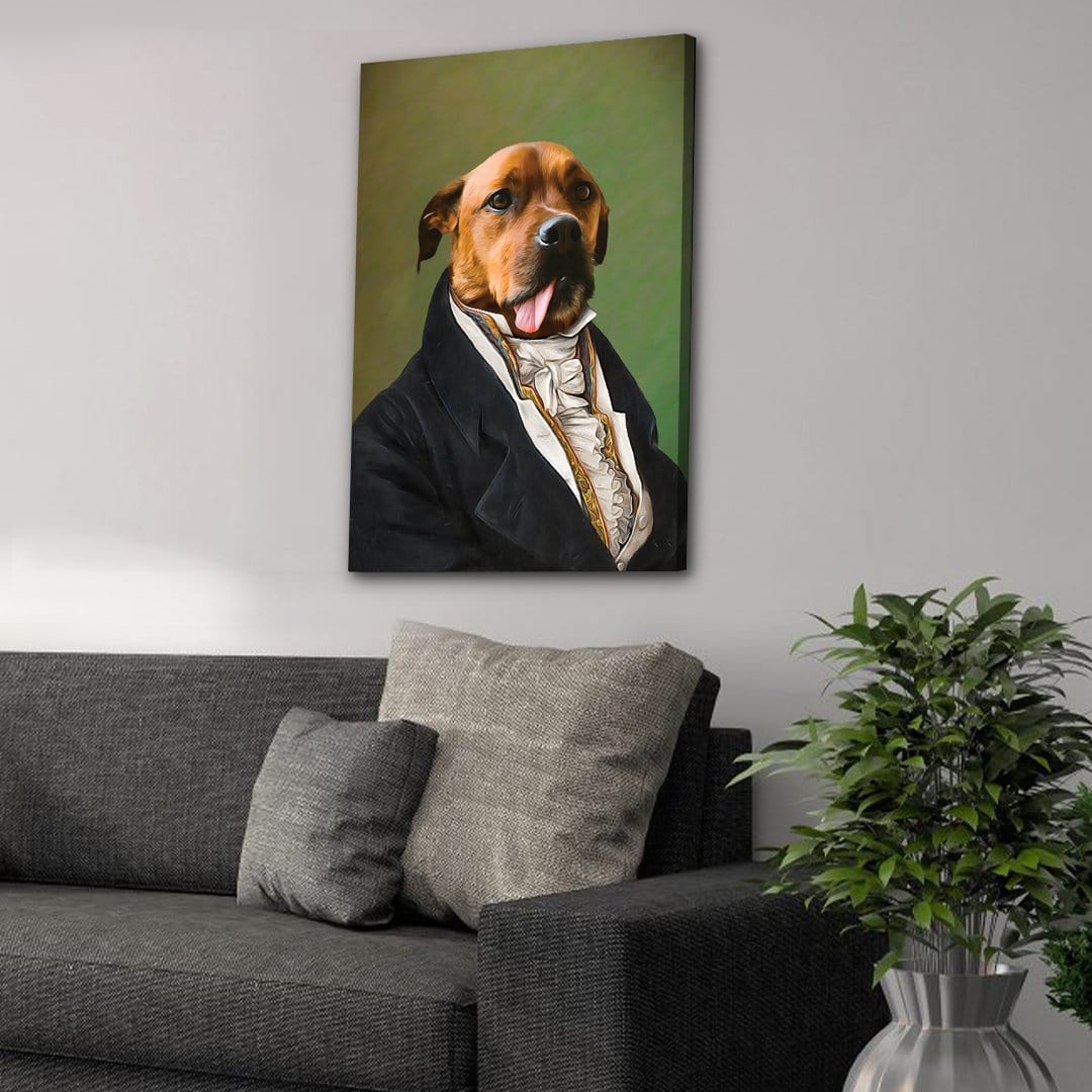 Personalized Pet Canvas – The Ambassador Portrait – doggovinci