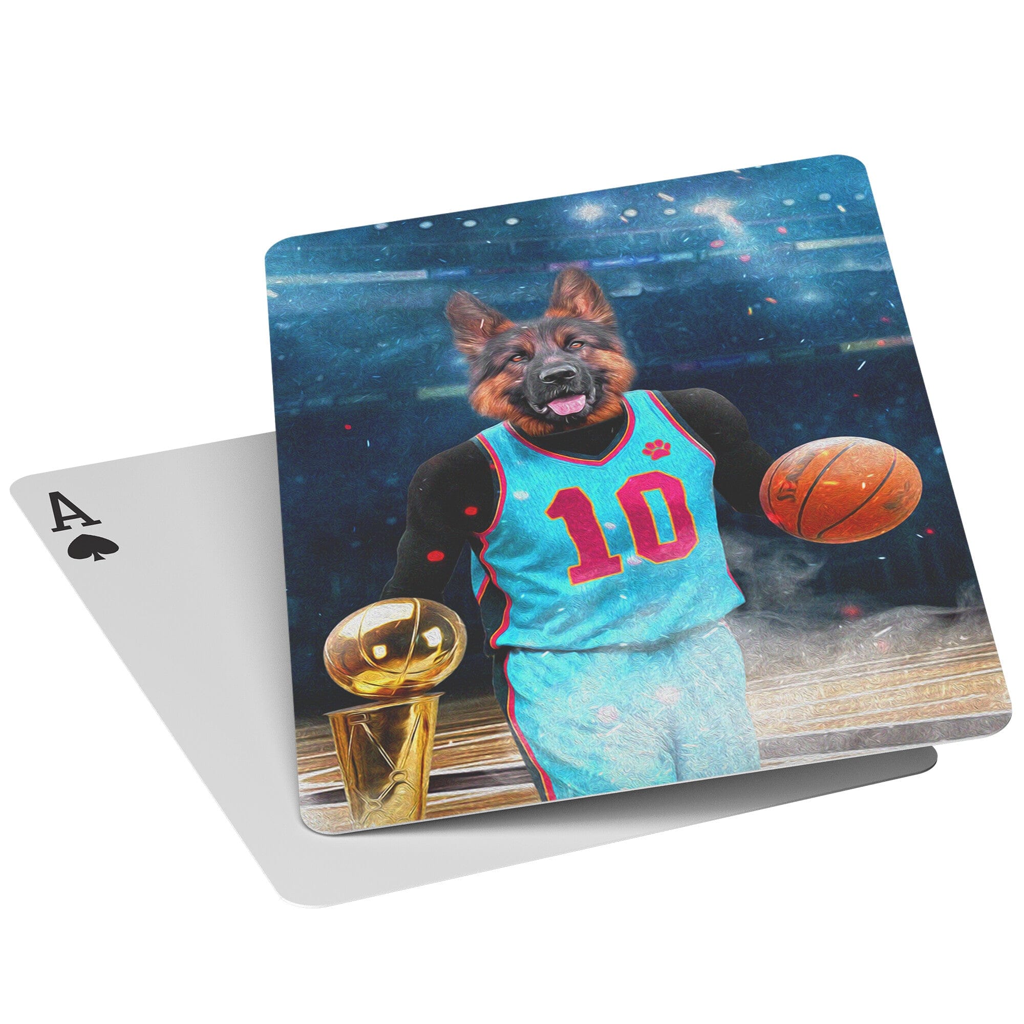 'The Basketball Player' Personalized Pet Playing Cards – doggovinci