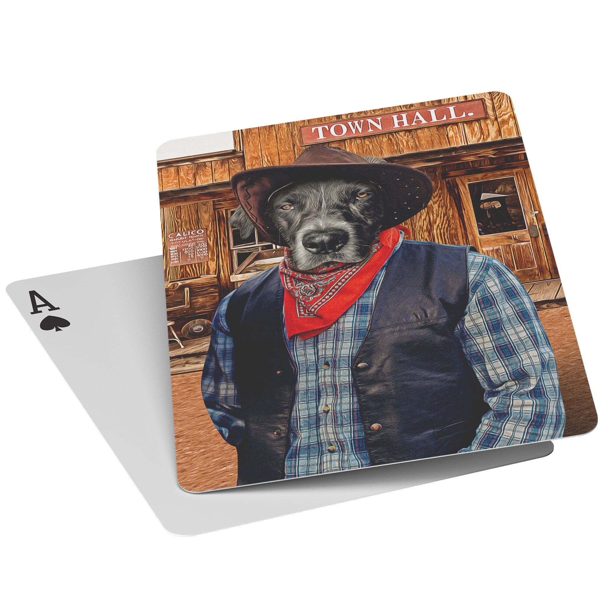 'The Cowboy' Personalized Pet Playing Cards – doggovinci