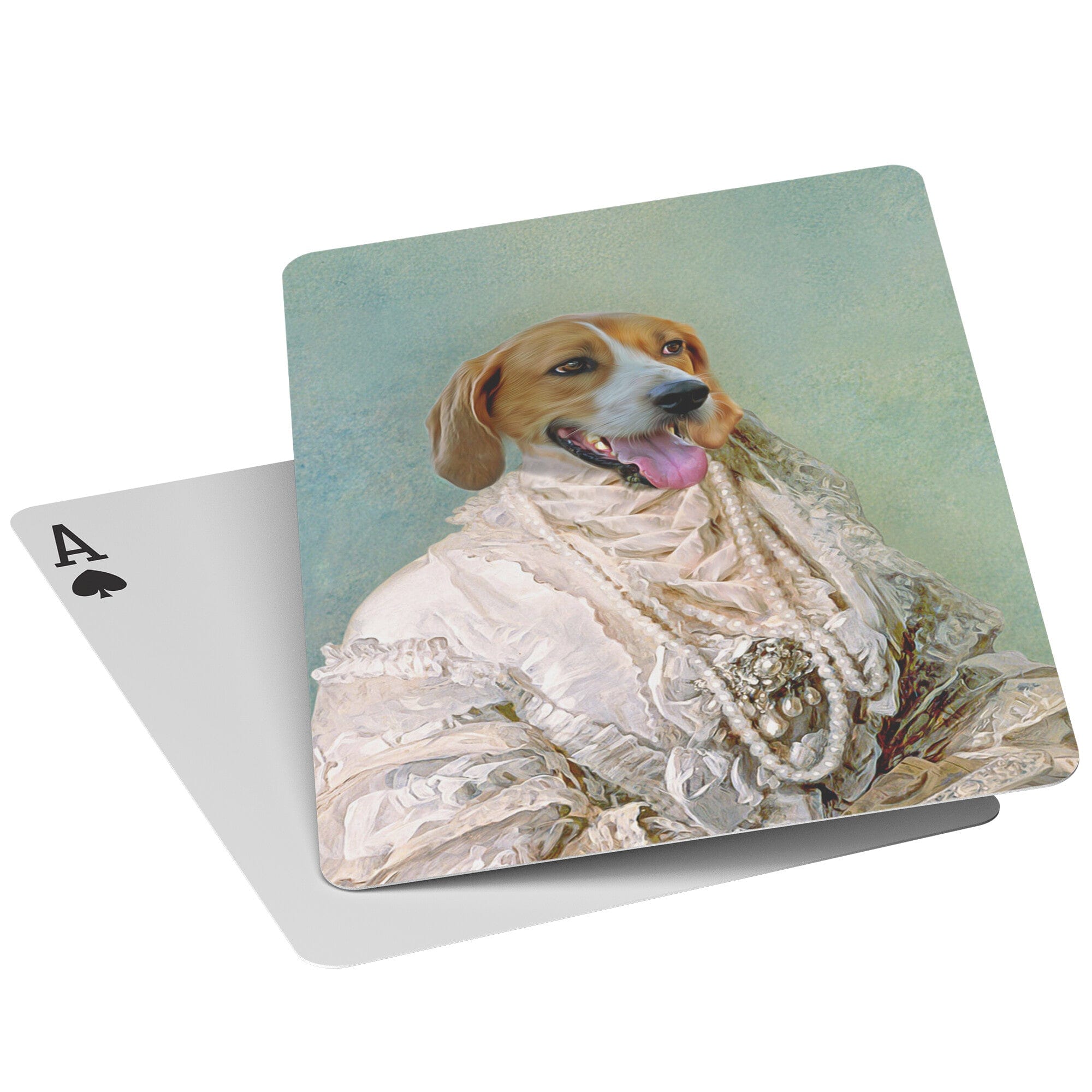 'The Pearled Dame' Personalized Pet Playing Cards – doggovinci