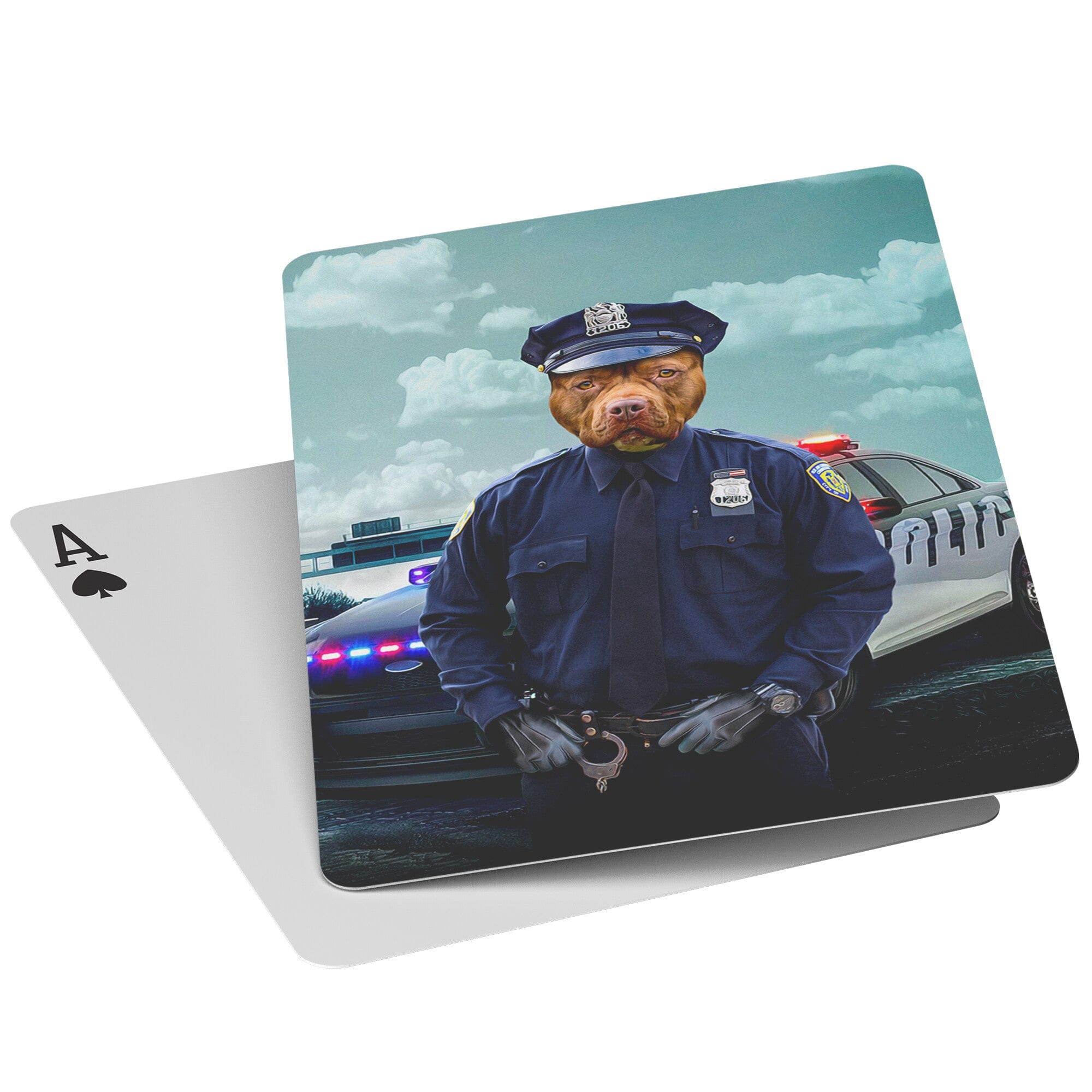 'The Police Officer' Personalized Pet Playing Cards – doggovinci