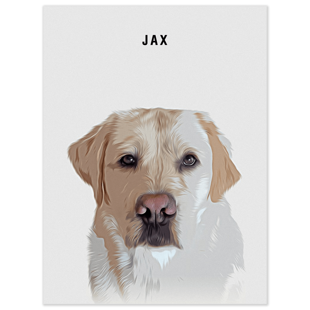 Personalized Modern Pet Poster – doggovinci