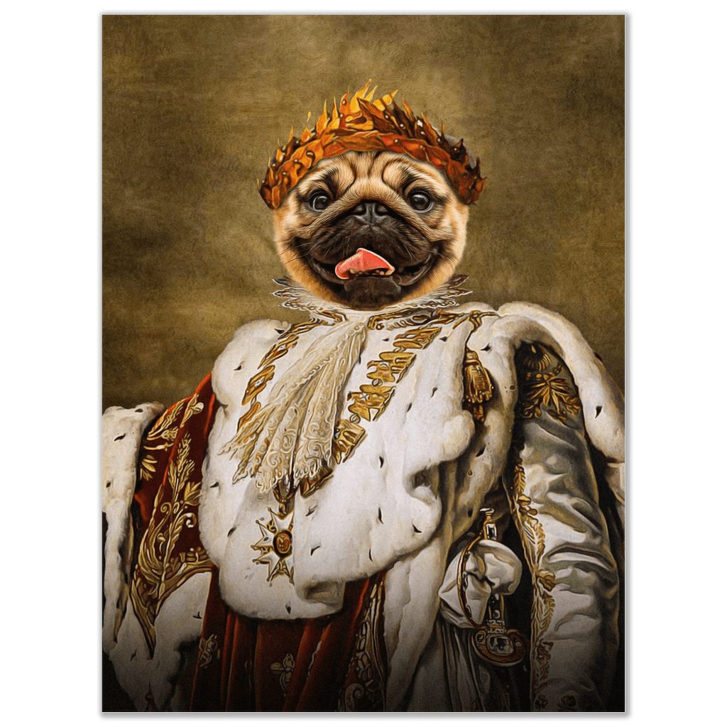 'The King Blep' Personalized Pet Poster – doggovinci